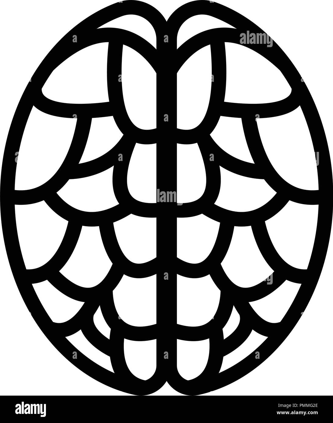 Brain icon vector on white background Stock Vector Image & Art - Alamy