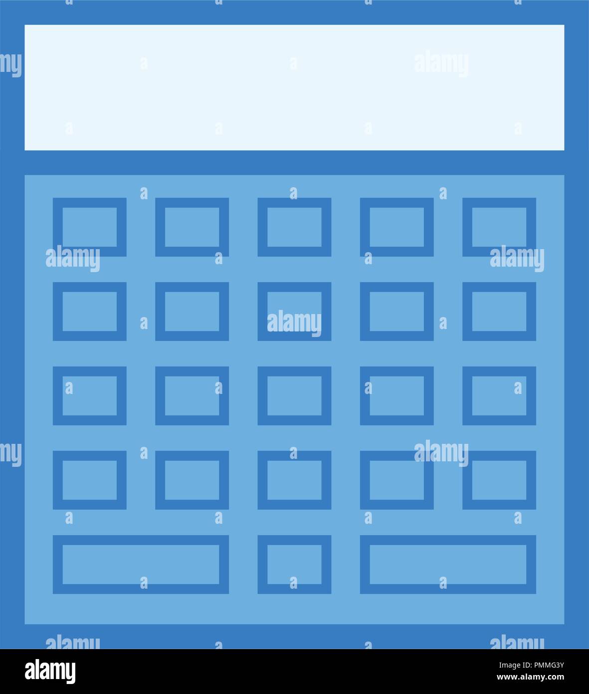 Blue sign calculator symbol icon hi-res stock photography and images ...