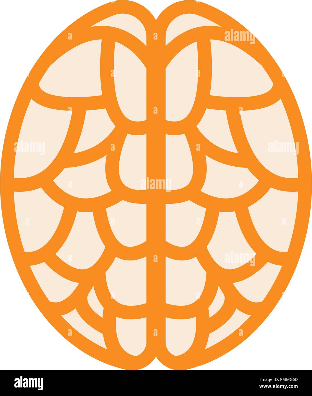 Linear colorful brain icon vector on white background Stock Vector ...