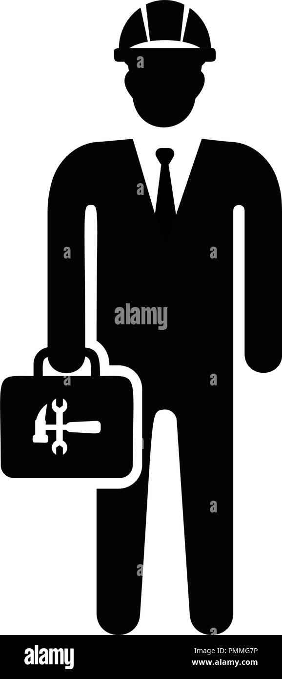 Engineer icon vector Stock Vector Image & Art - Alamy