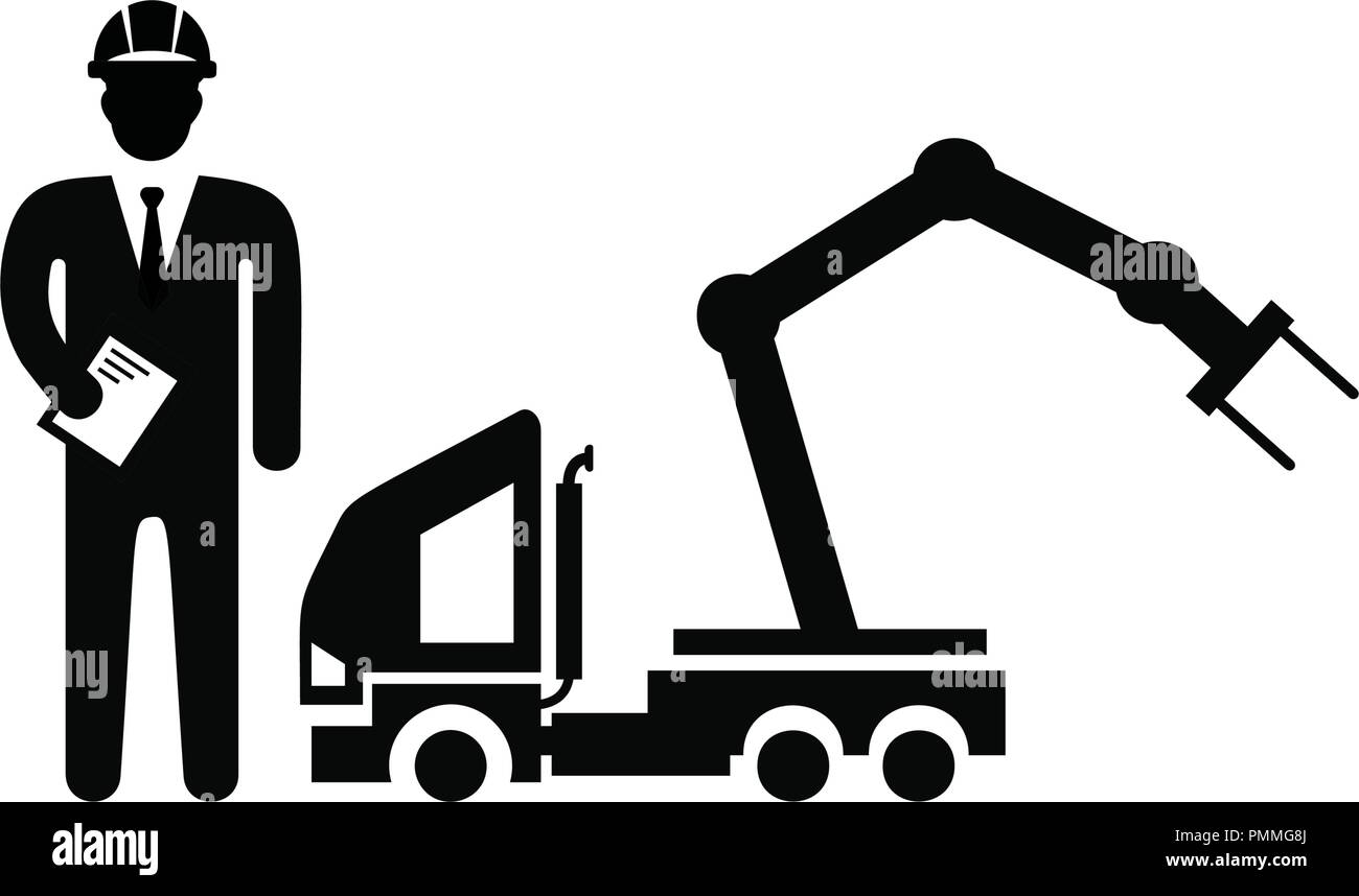 Engineer icon vector Stock Vector Image & Art - Alamy