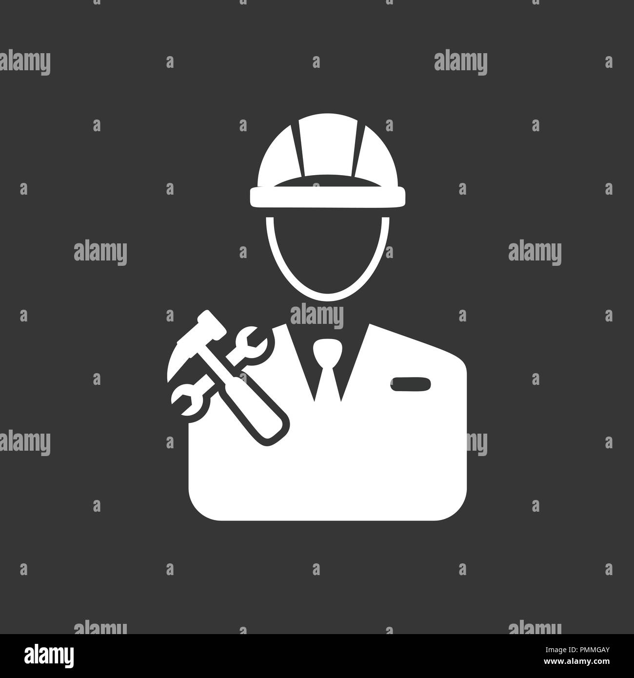 Engineer icon vector Stock Vector Image & Art - Alamy