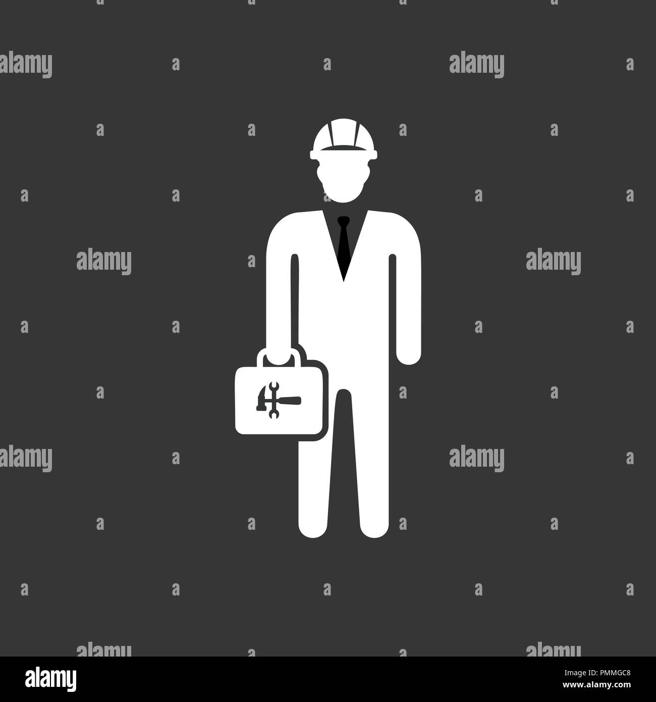 Engineer icon vector Stock Vector Image & Art - Alamy
