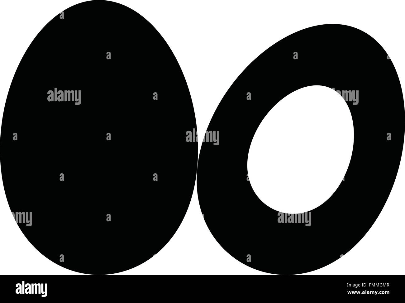 Egg easter icon black simple hi-res stock photography and images - Alamy