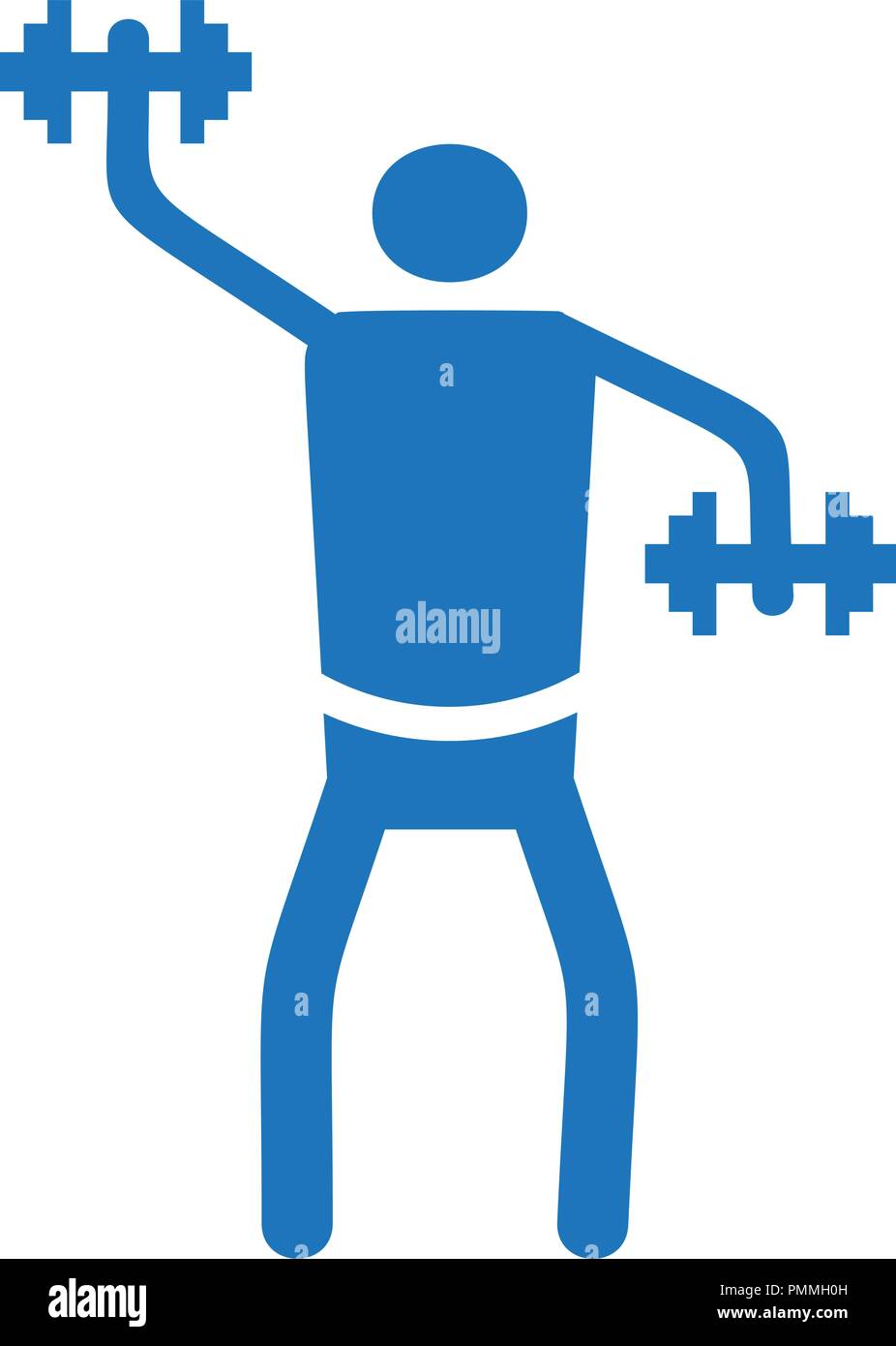 Blue workout Stock Vector Images - Alamy