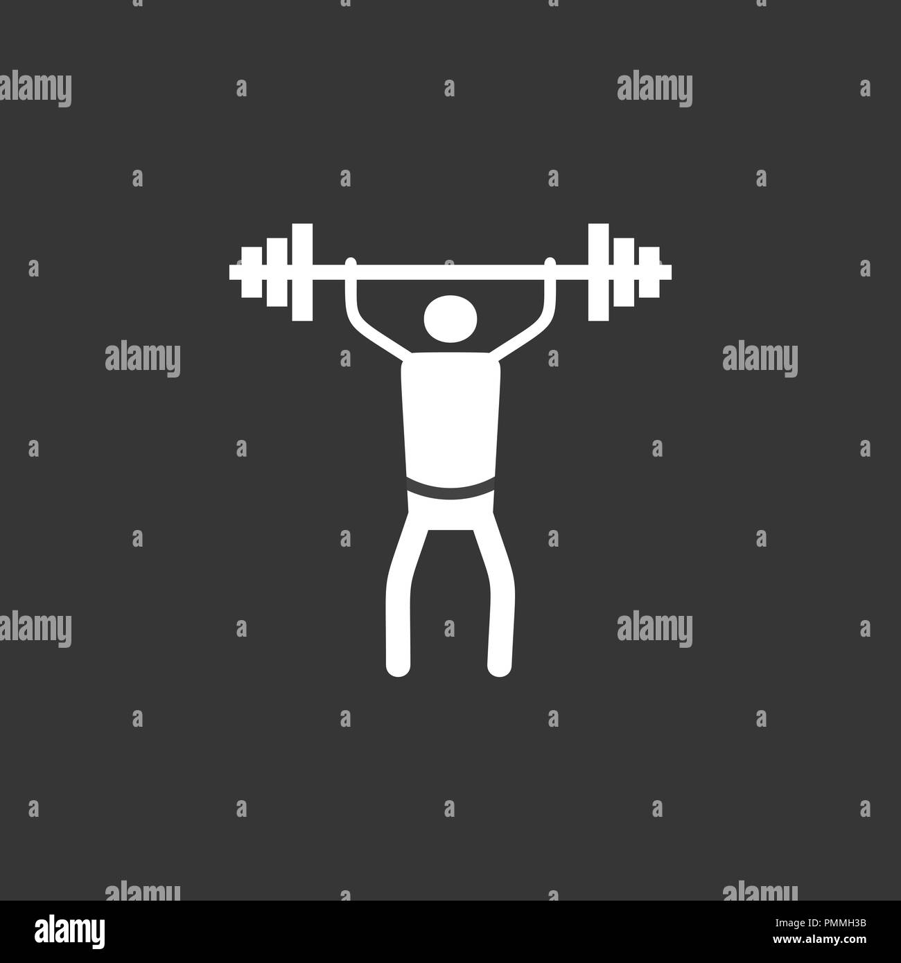 Gym Long Dumbbell Workout White Stock Vector Image & Art - Alamy