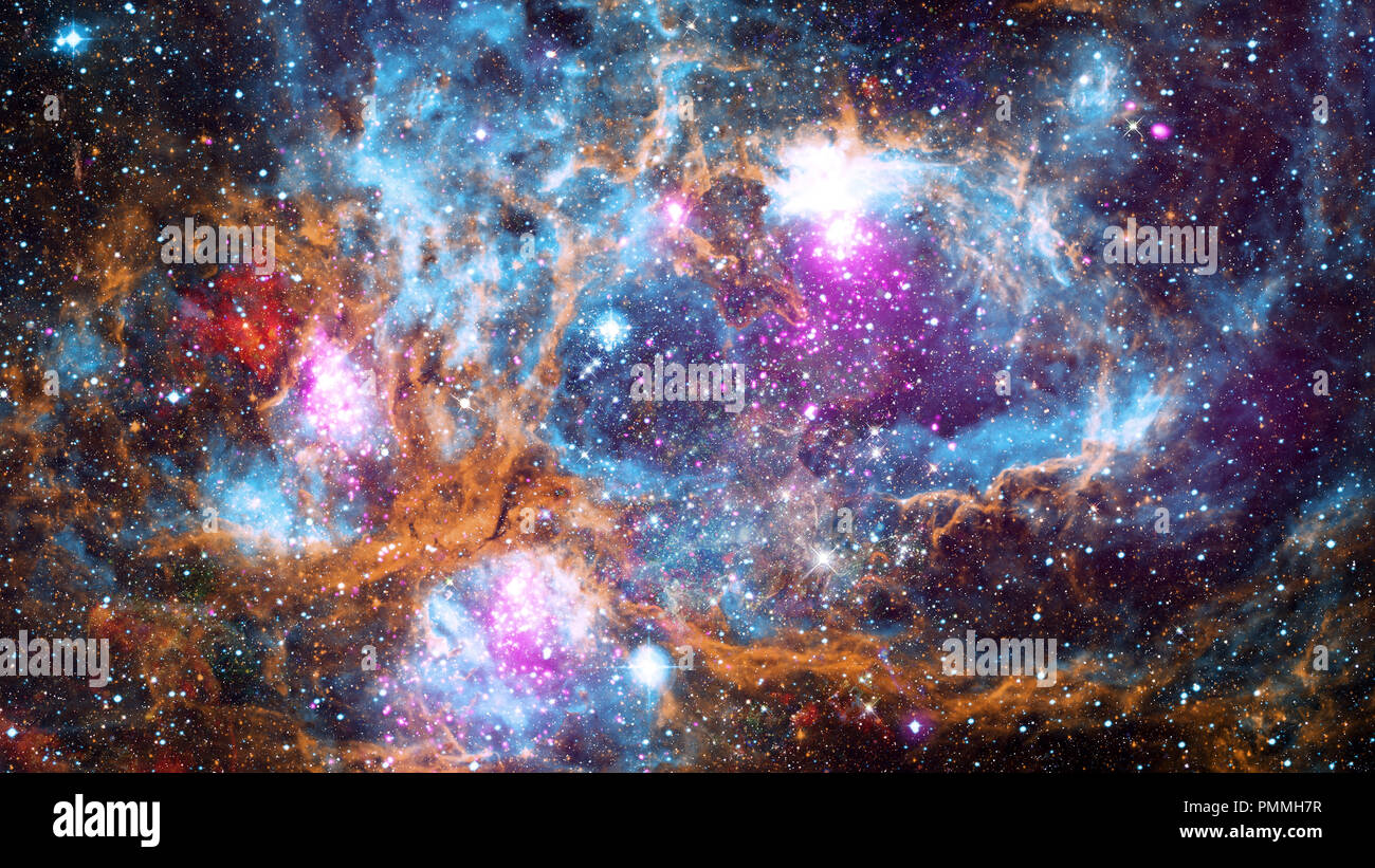 Colorful space nebula. Elements of this image furnished by NASA Stock ...