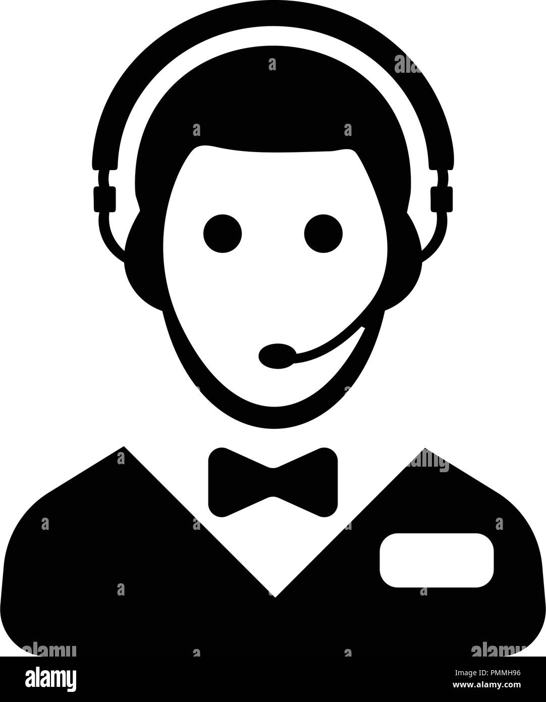 Hotel employee black Stock Vector Images - Alamy