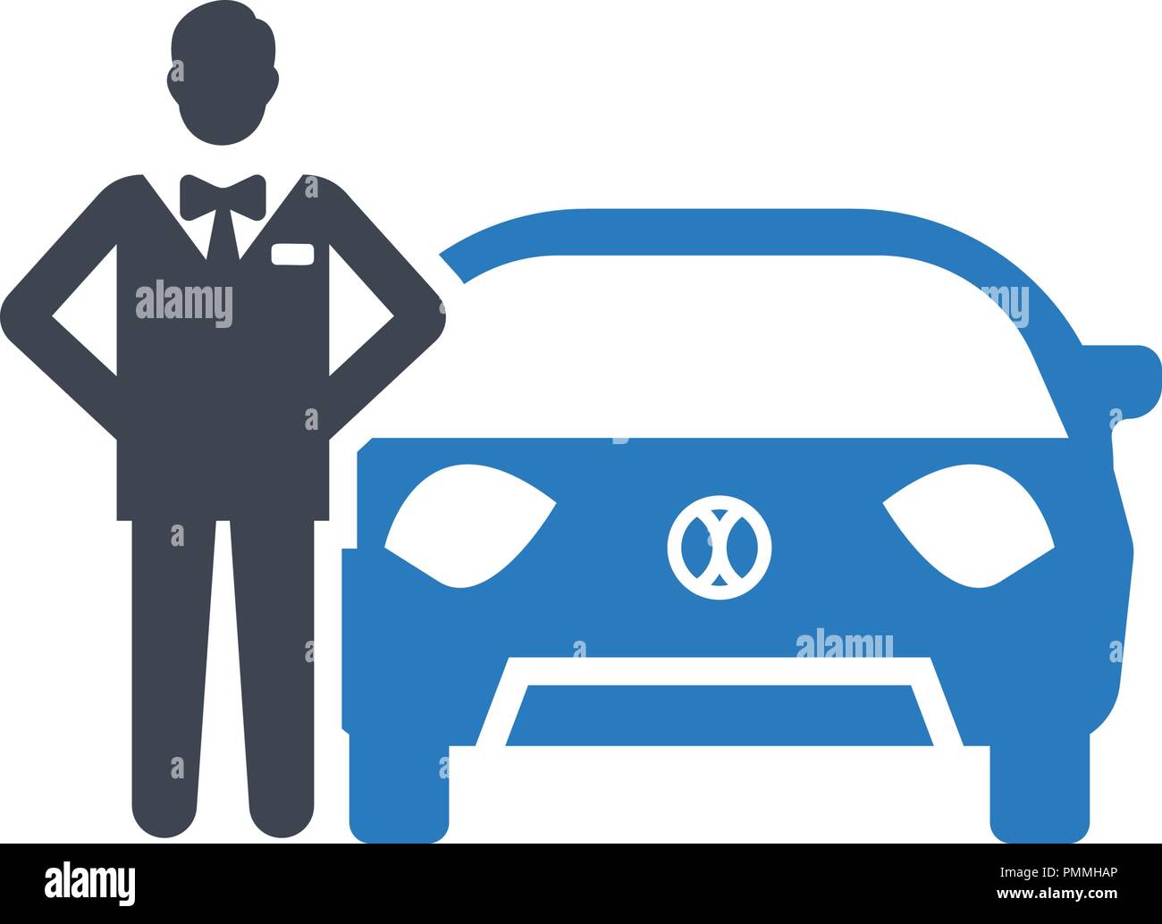 Hotel car parking vector icon blue Stock Vector Image & Art - Alamy