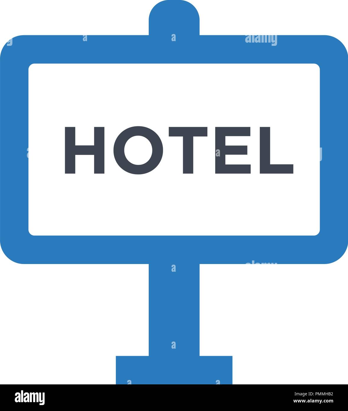 Blue hotel sign Stock Vector Images - Alamy