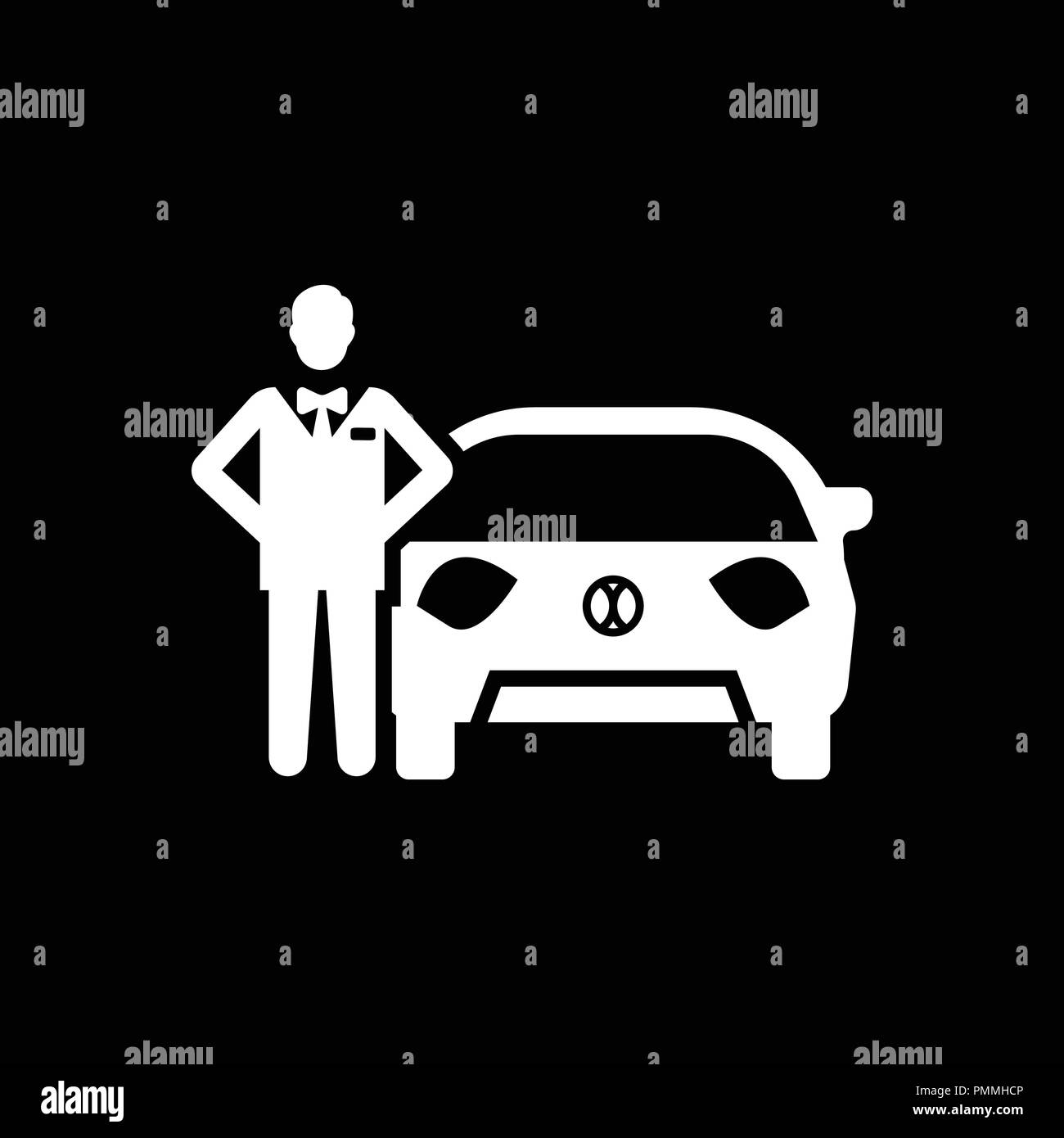 Hotel car parking vector icon white Stock Vector Image & Art - Alamy