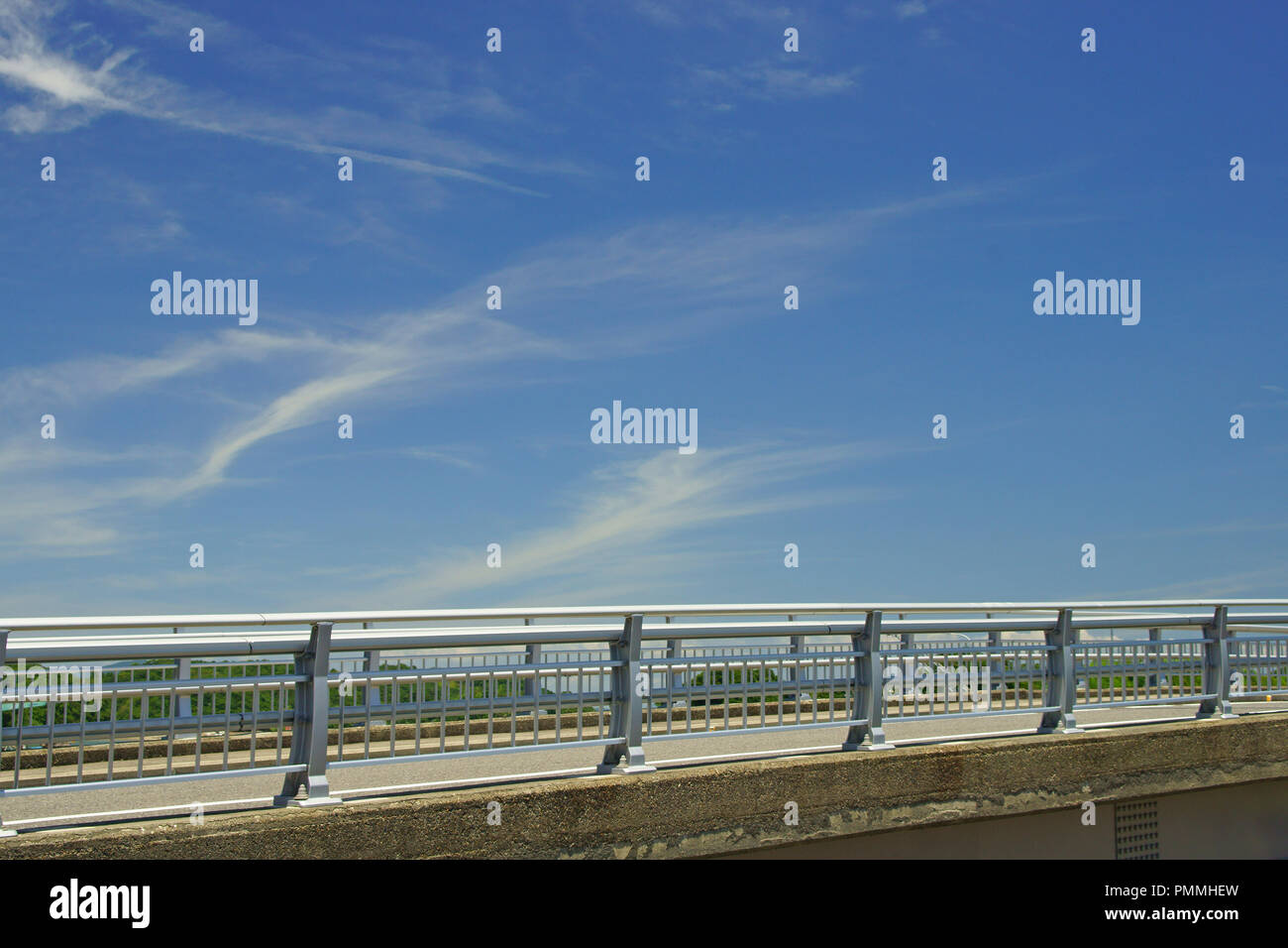 Blue sky and Bridge Stock Photo - Alamy