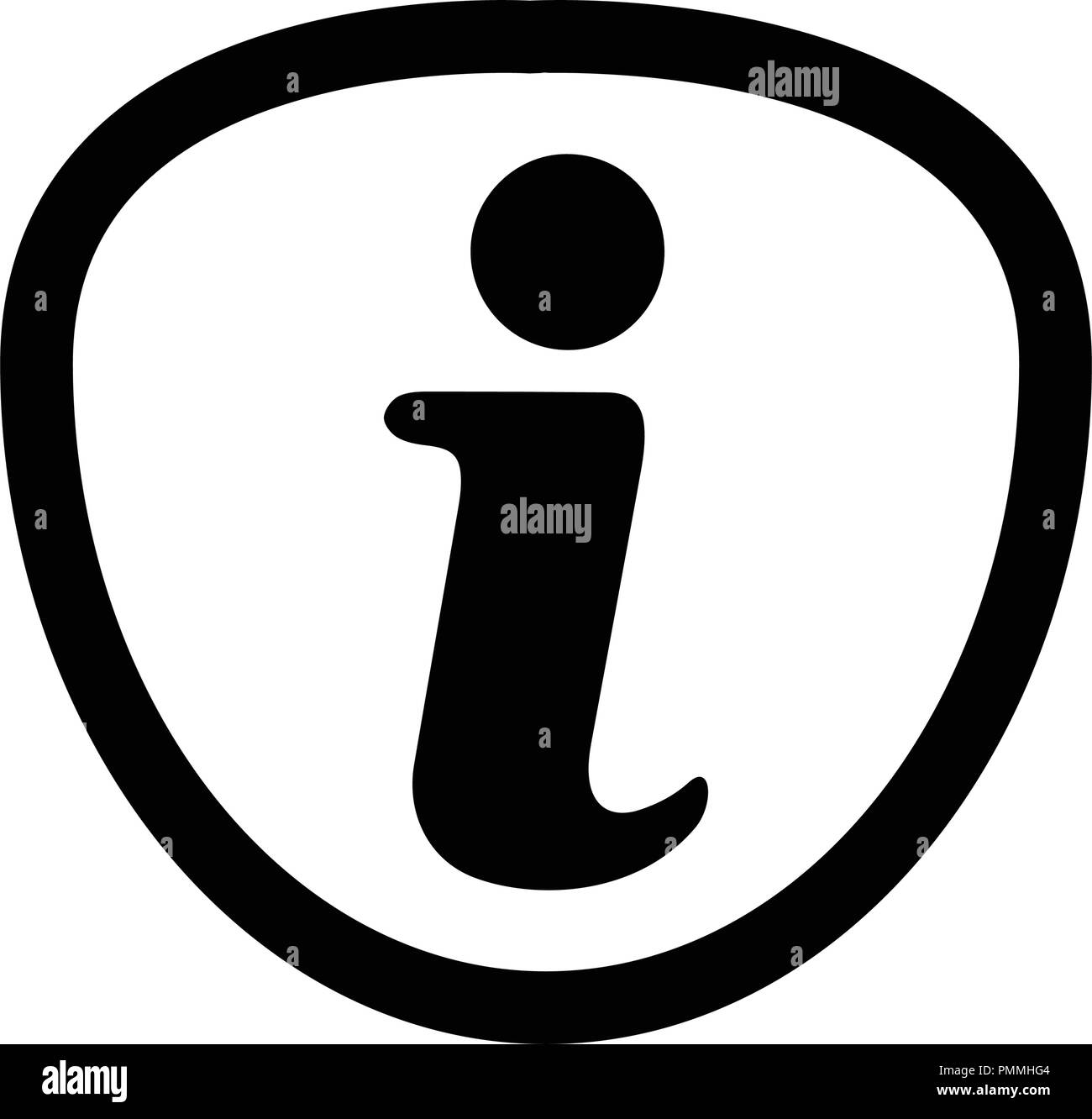 Information icon line style - info sign vector black Stock Vector Image ...