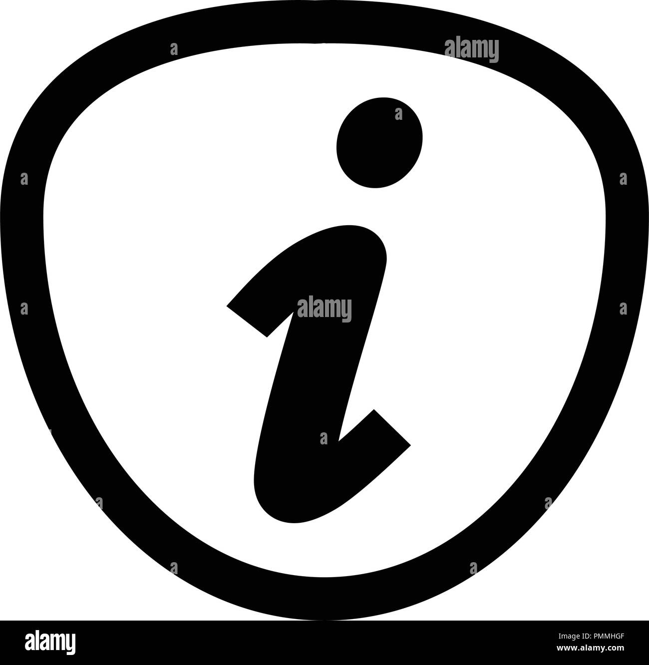 Simple info line art icon vector black Stock Vector Image & Art - Alamy