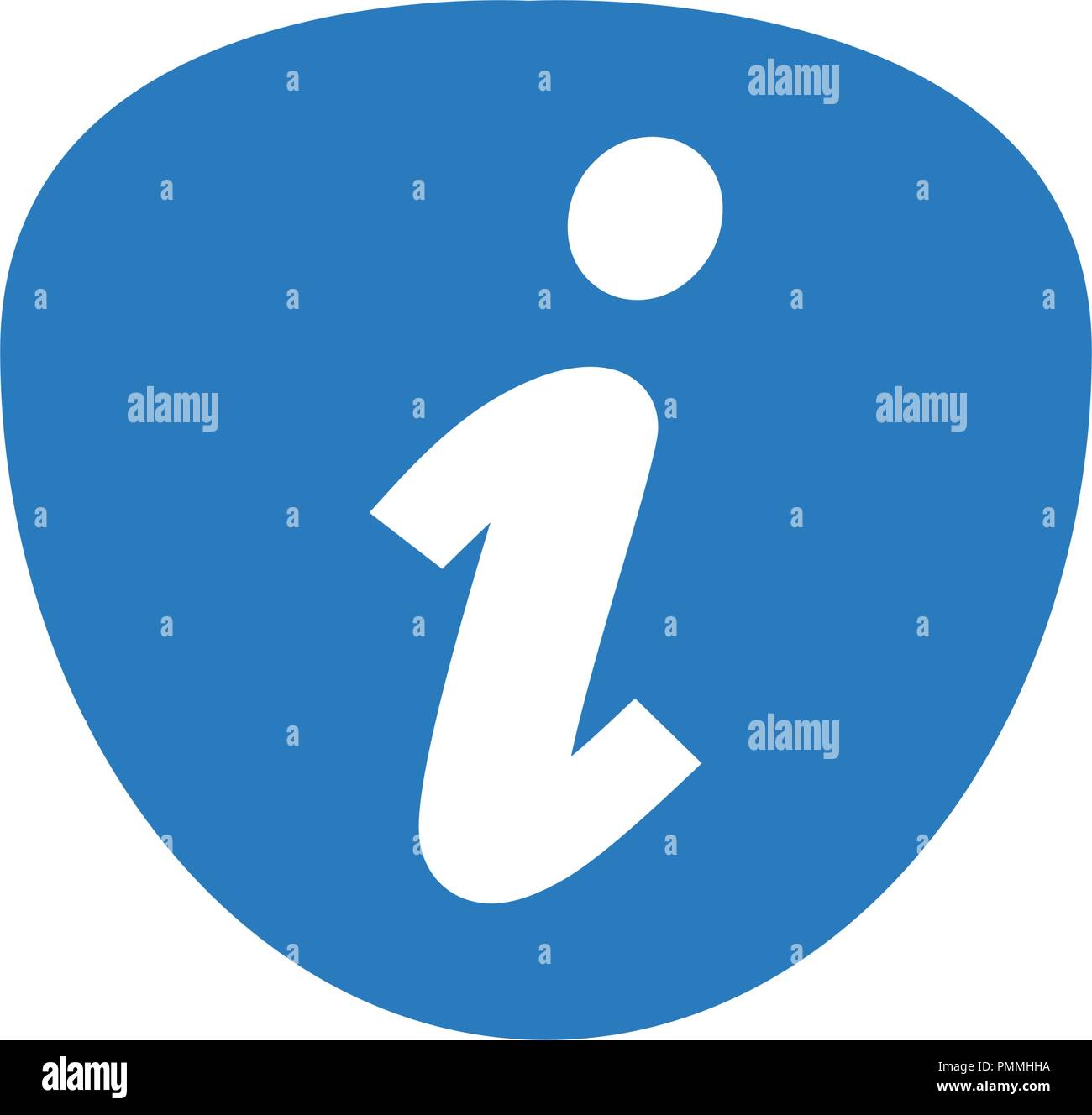 Simple info icon vector blue Stock Vector Image & Art - Alamy