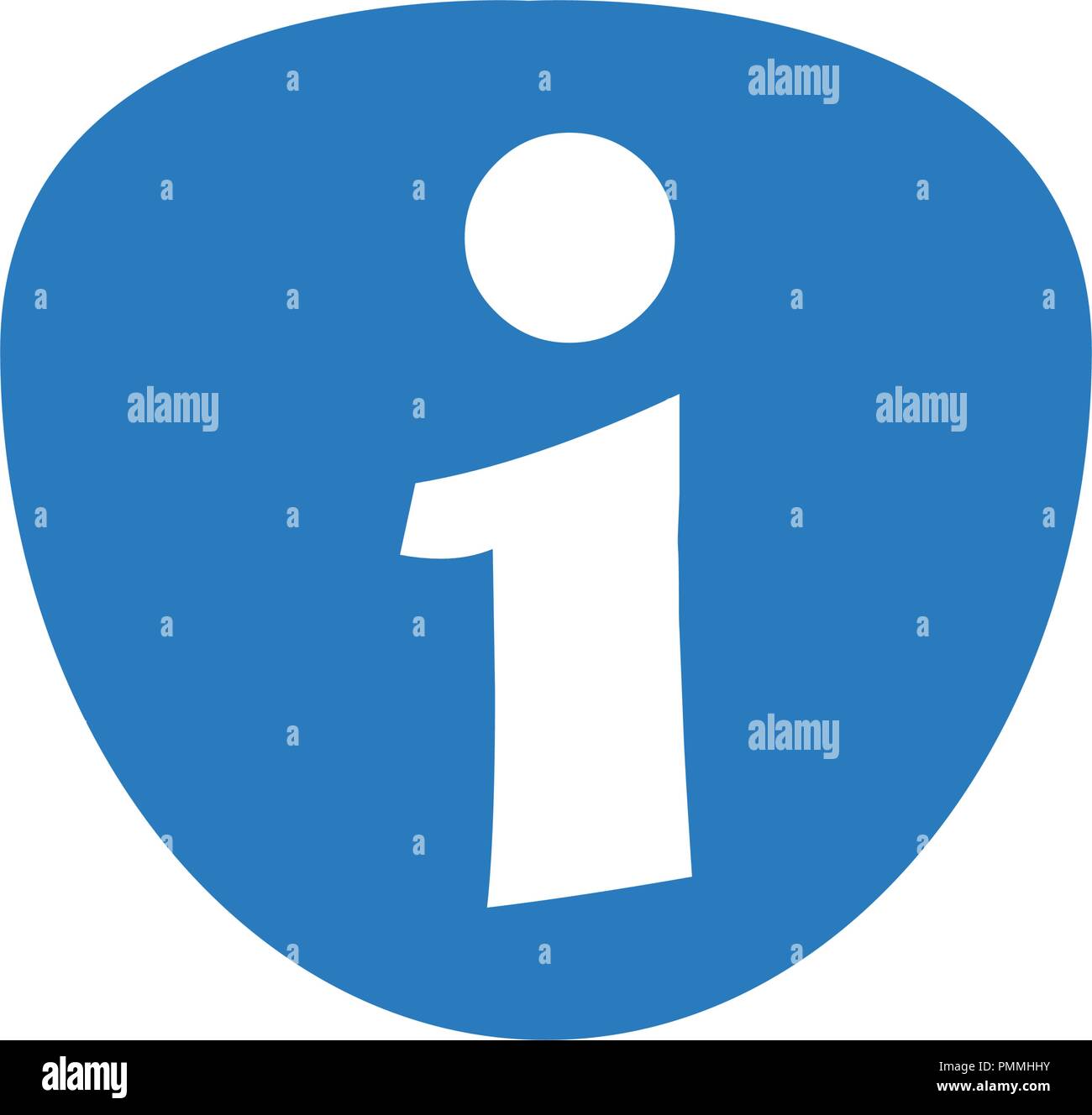 Information Icon Symbol Blue - on White Background Stock Vector Image ...