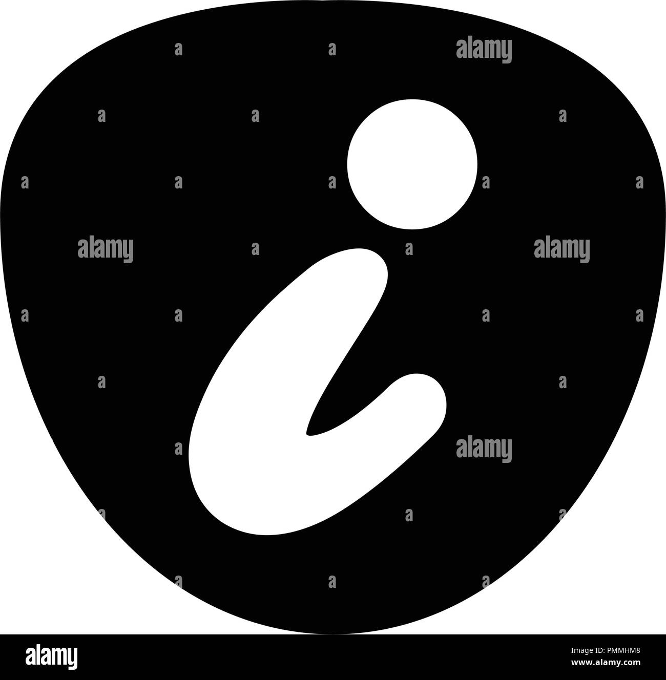 Information icon template vector black Stock Vector Image & Art - Alamy