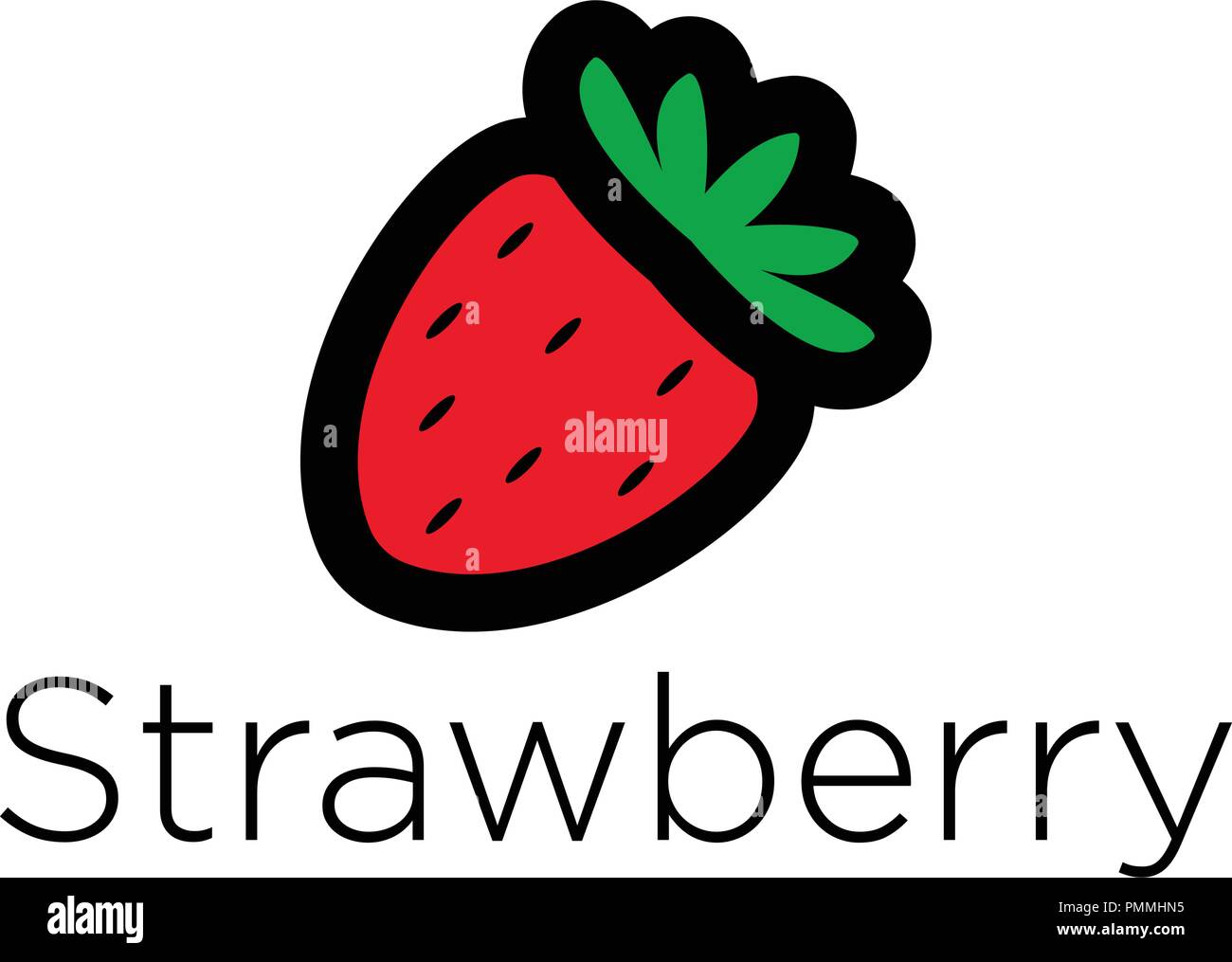 Strawberry icon vector Stock Vector Image & Art - Alamy