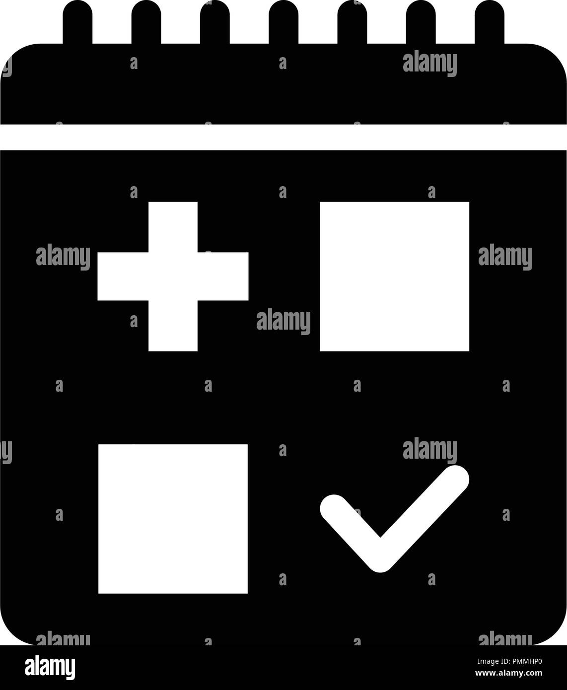 Appointment Request and Medical Services Icon Black Stock Vector Image ...