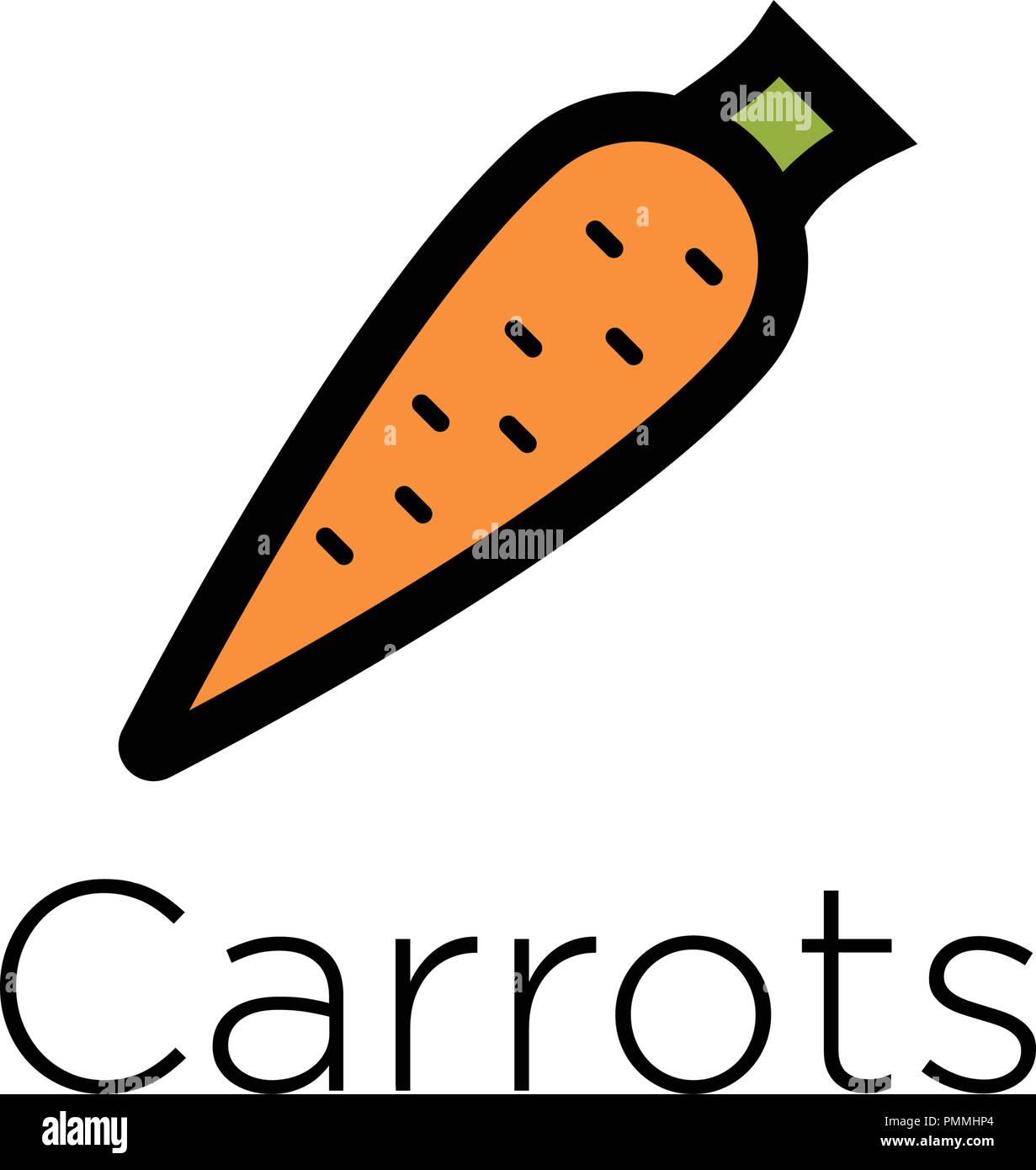 Carrots icon vector Stock Vector Image & Art - Alamy