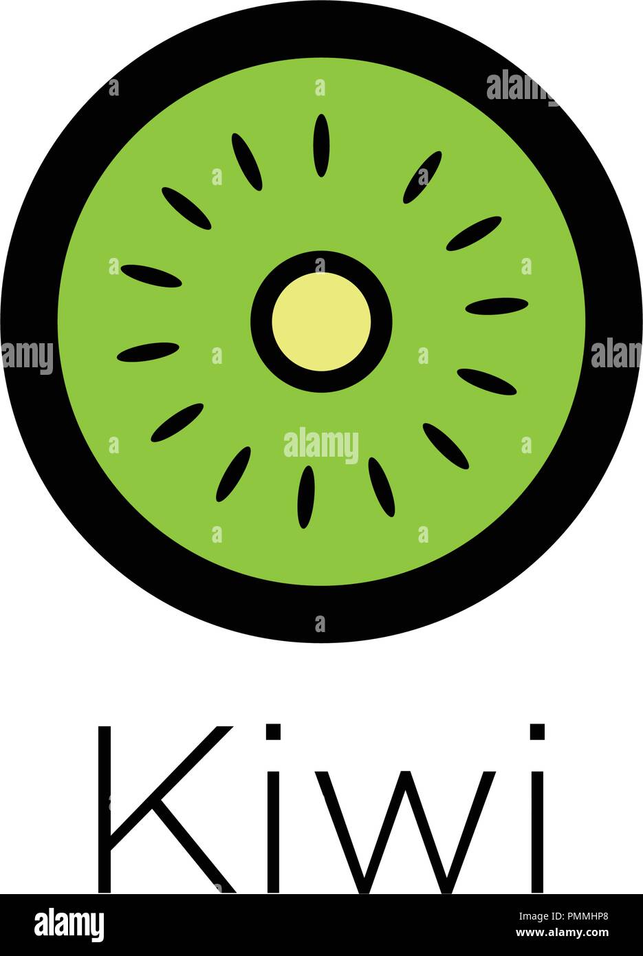 Kiwi icon vector Stock Vector Image & Art - Alamy
