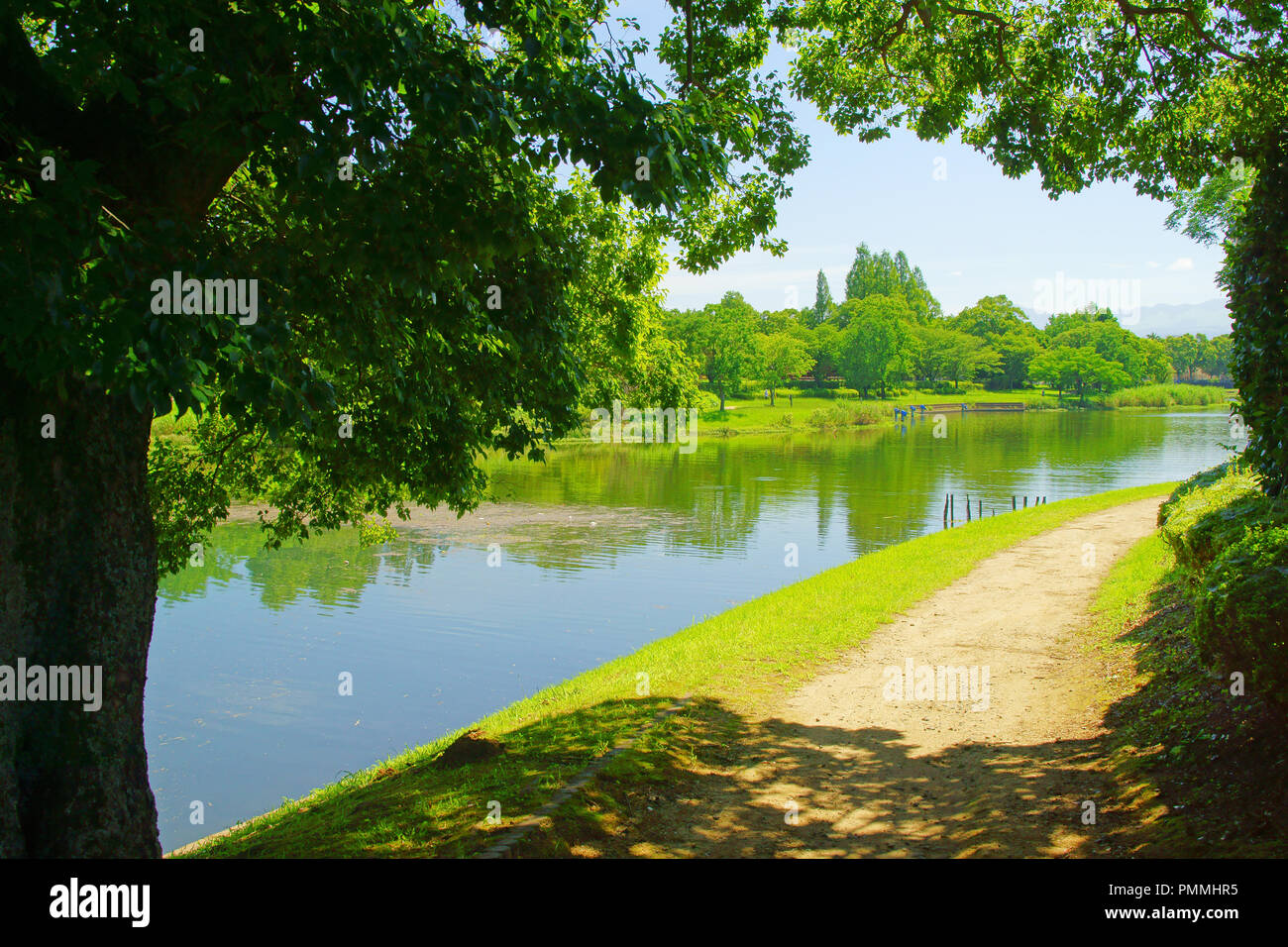 Lake Ezu, Kumamo Prefecture, Japan Stock Photo - Alamy