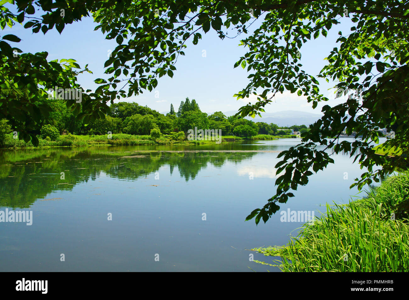 Lake Ezu, Kumamo Prefecture, Japan Stock Photo - Alamy