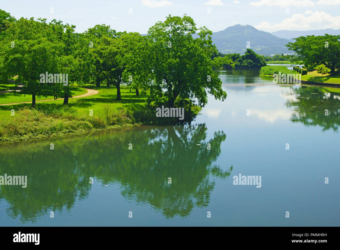 Lake Ezu, Kumamo Prefecture, Japan Stock Photo - Alamy