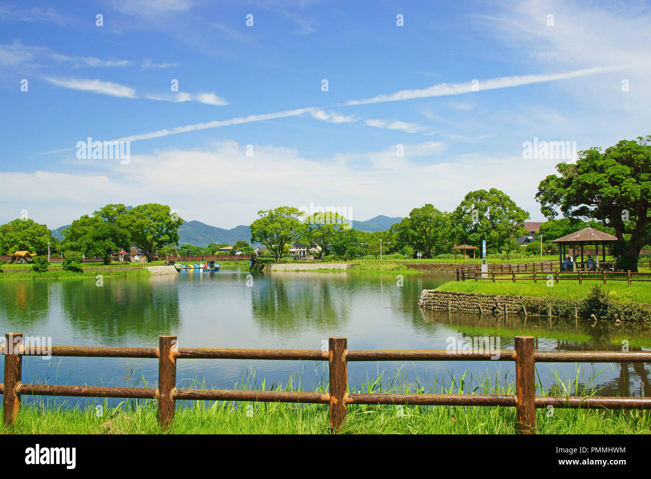 Suizenji Ezuko Park, Kumamo Prefecture, Japan Stock Photo - Alamy