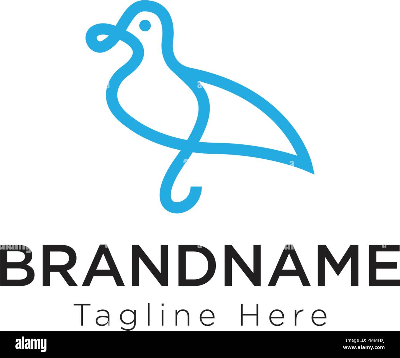 Duck Bird Logo Stock Vector Image & Art - Alamy