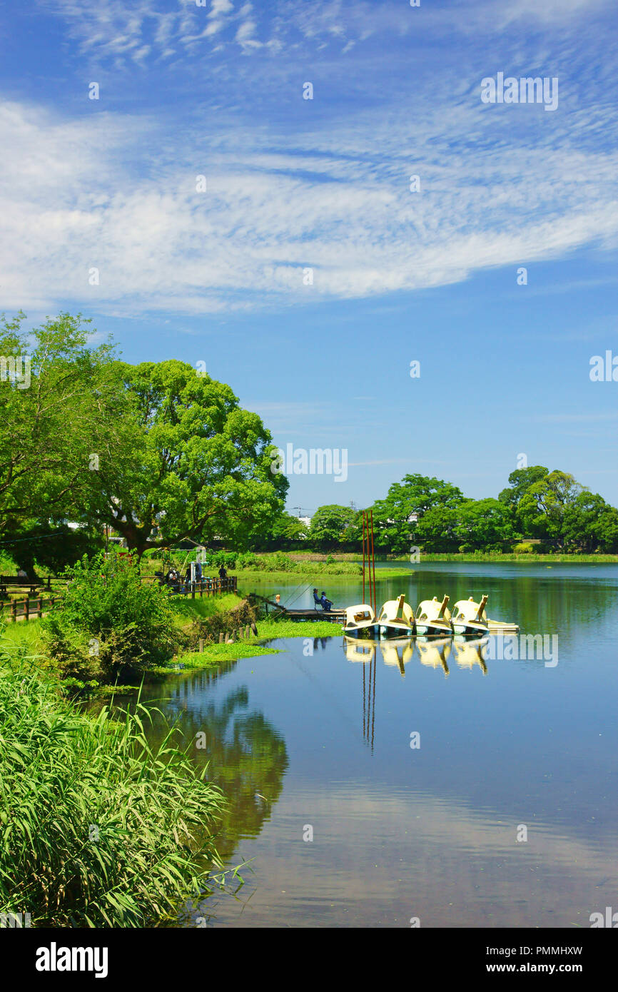 Suizenji Ezuko Park, Kumamo Prefecture, Japan Stock Photo - Alamy