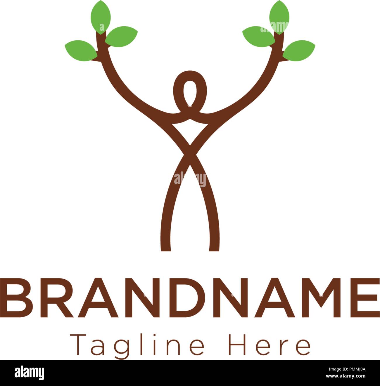 Man tree logo Stock Vector Image & Art - Alamy