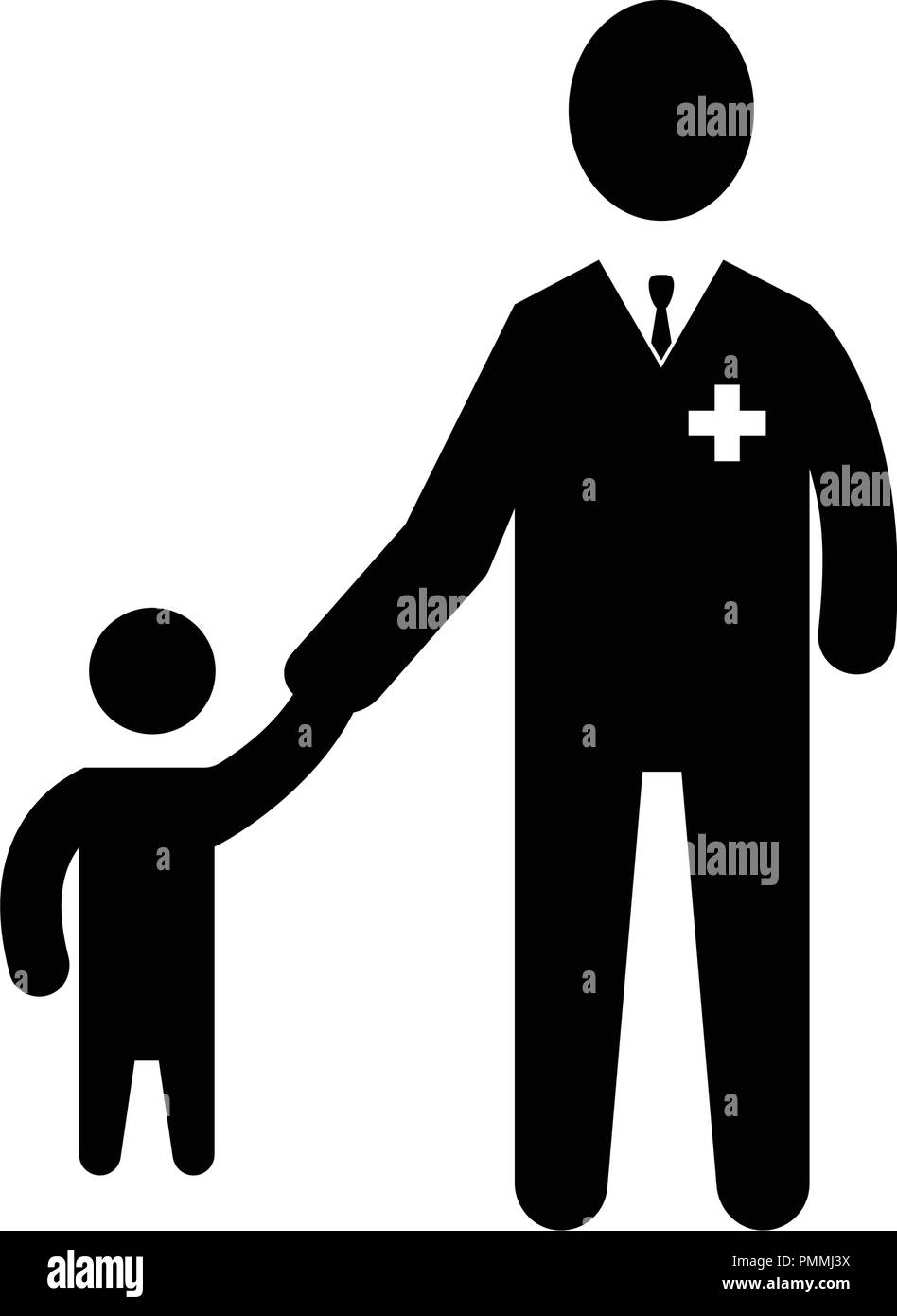 Child Care Icon Black Stock Vector Image & Art - Alamy