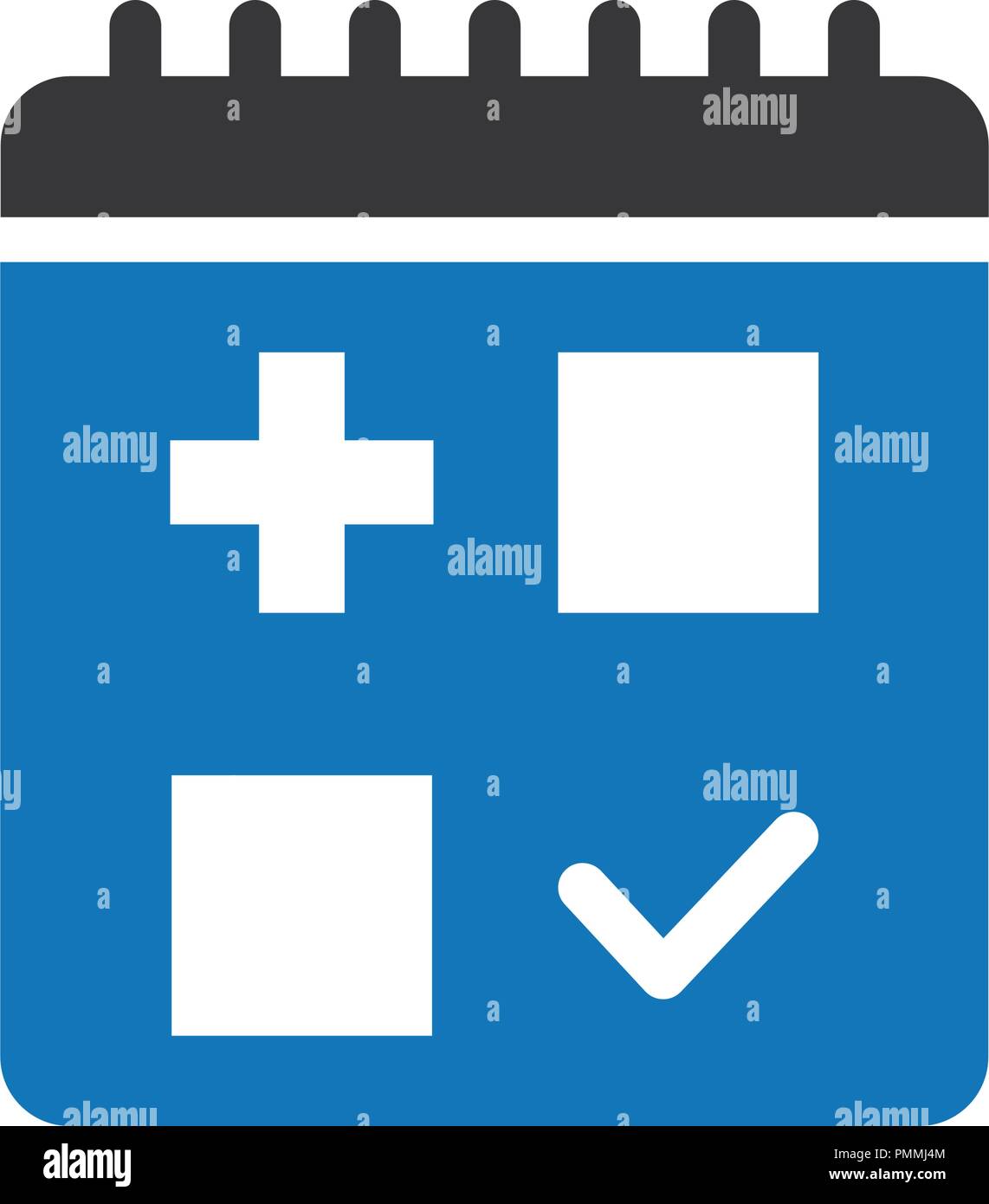 Appointment Request and Medical Services Icon Blue Stock Vector Image ...