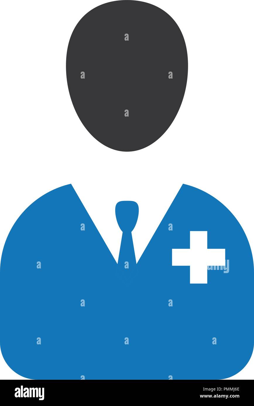 Avatar Doctor Icon Blue Stock Vector Image & Art - Alamy