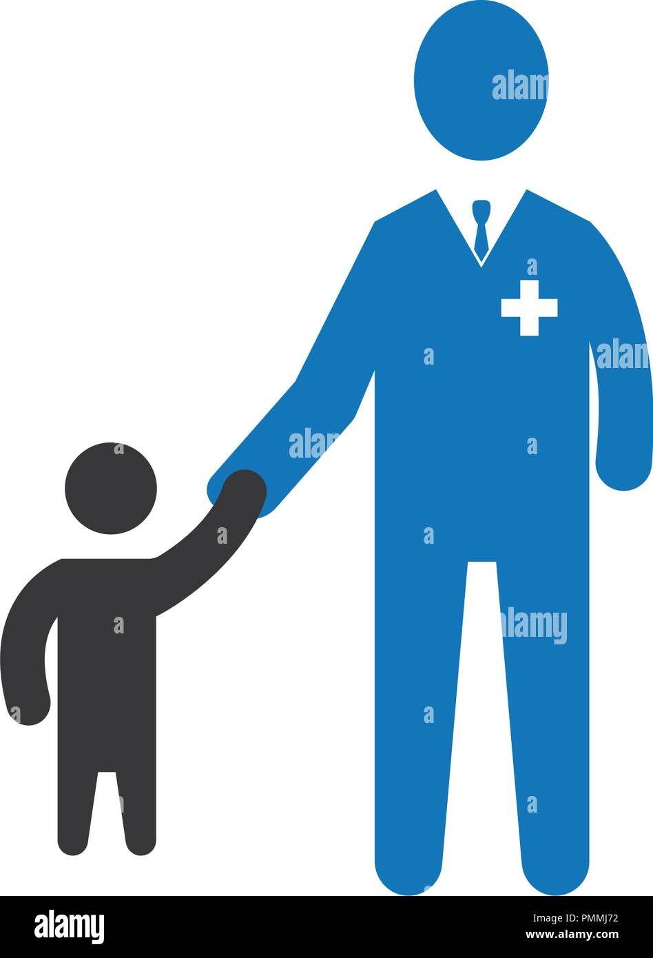Child Care Icon Blue Stock Vector Image & Art - Alamy