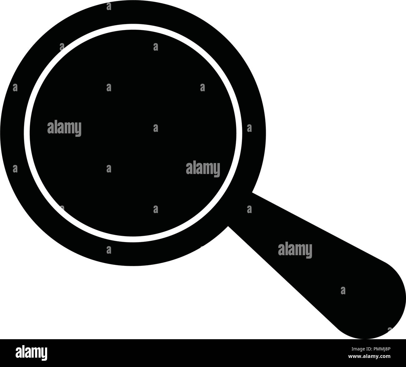 Magnifier Icon Black Stock Vector Image & Art - Alamy