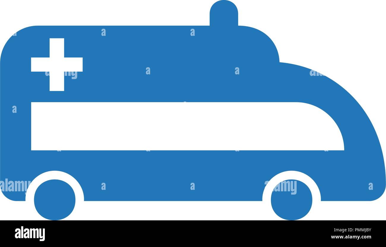 Ambulance Icon Blue Stock Vector Image & Art - Alamy