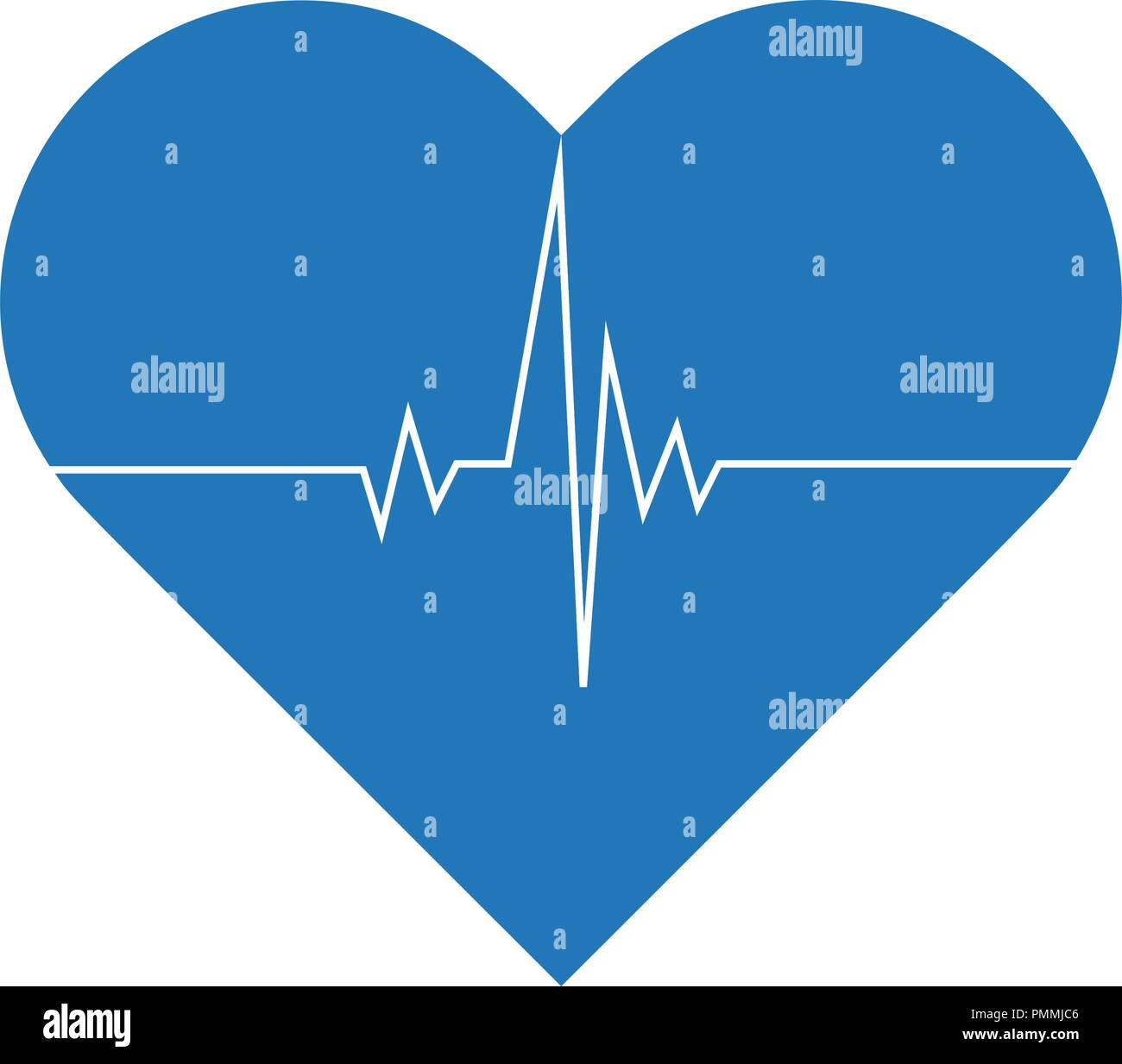Medical Heart Icon Blue Stock Vector Image & Art - Alamy