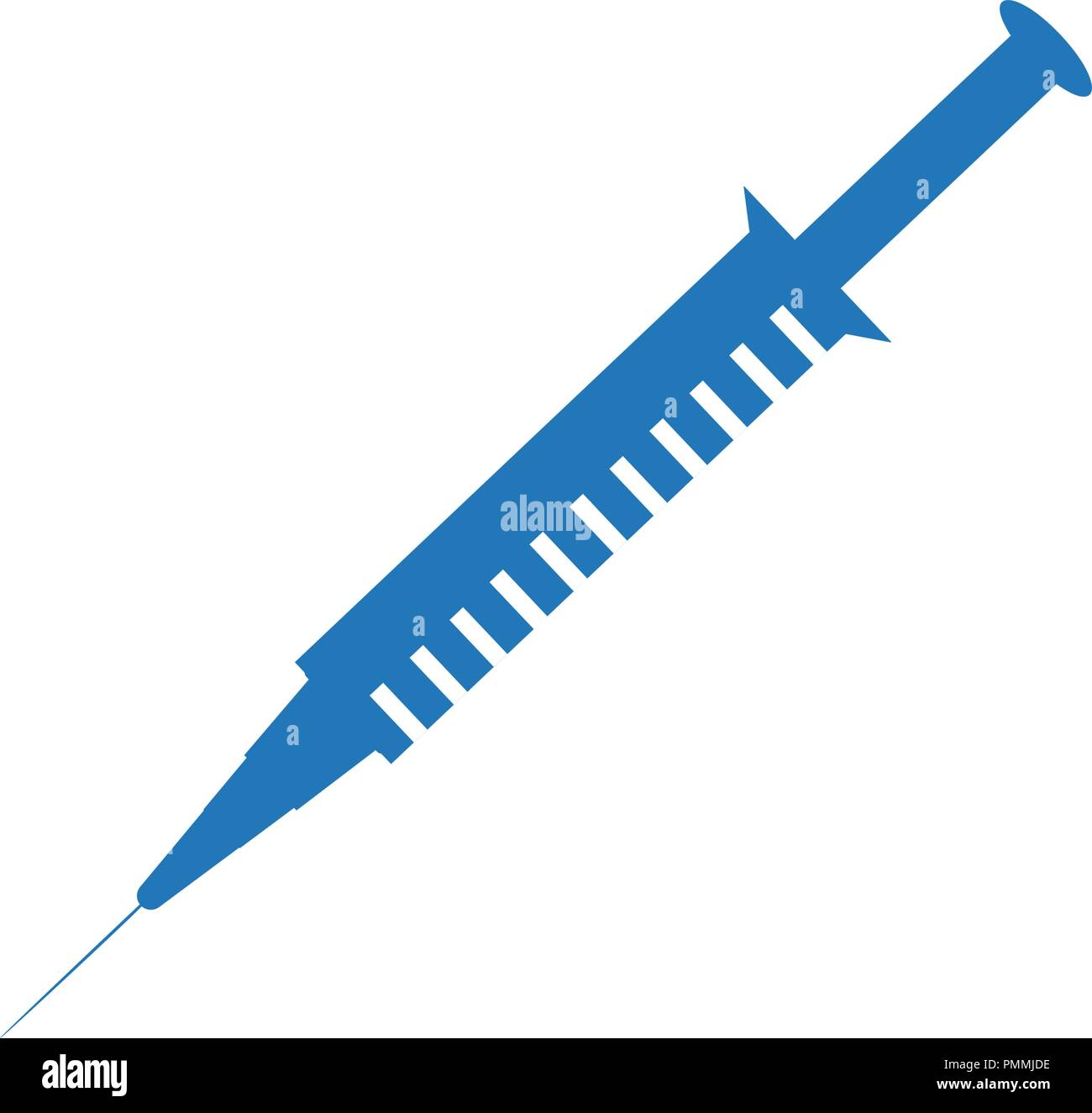Injection Icon Blue Stock Vector Image & Art - Alamy