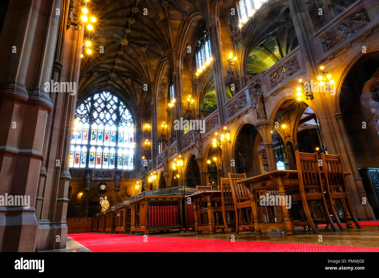 Manchester, UK - May 18 2018: John Rylands Library built in 1988 by ...