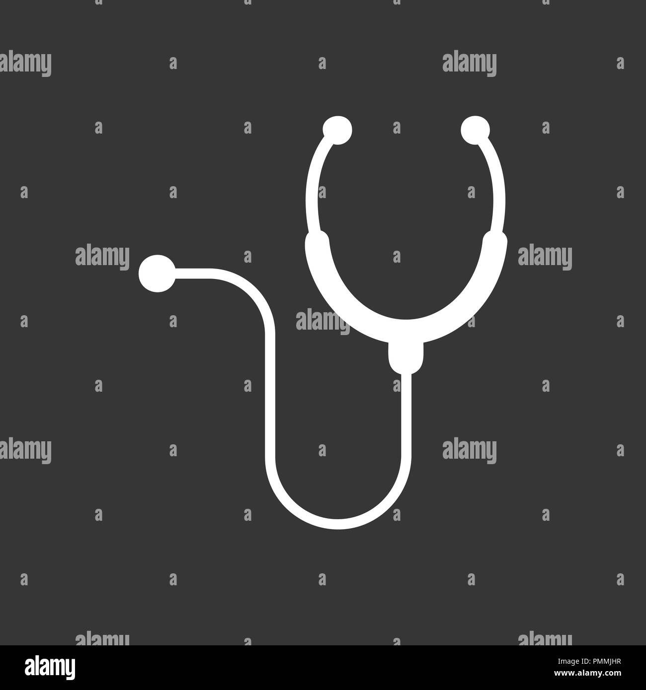 Stethoscope icon vector Stock Vector Image & Art - Alamy