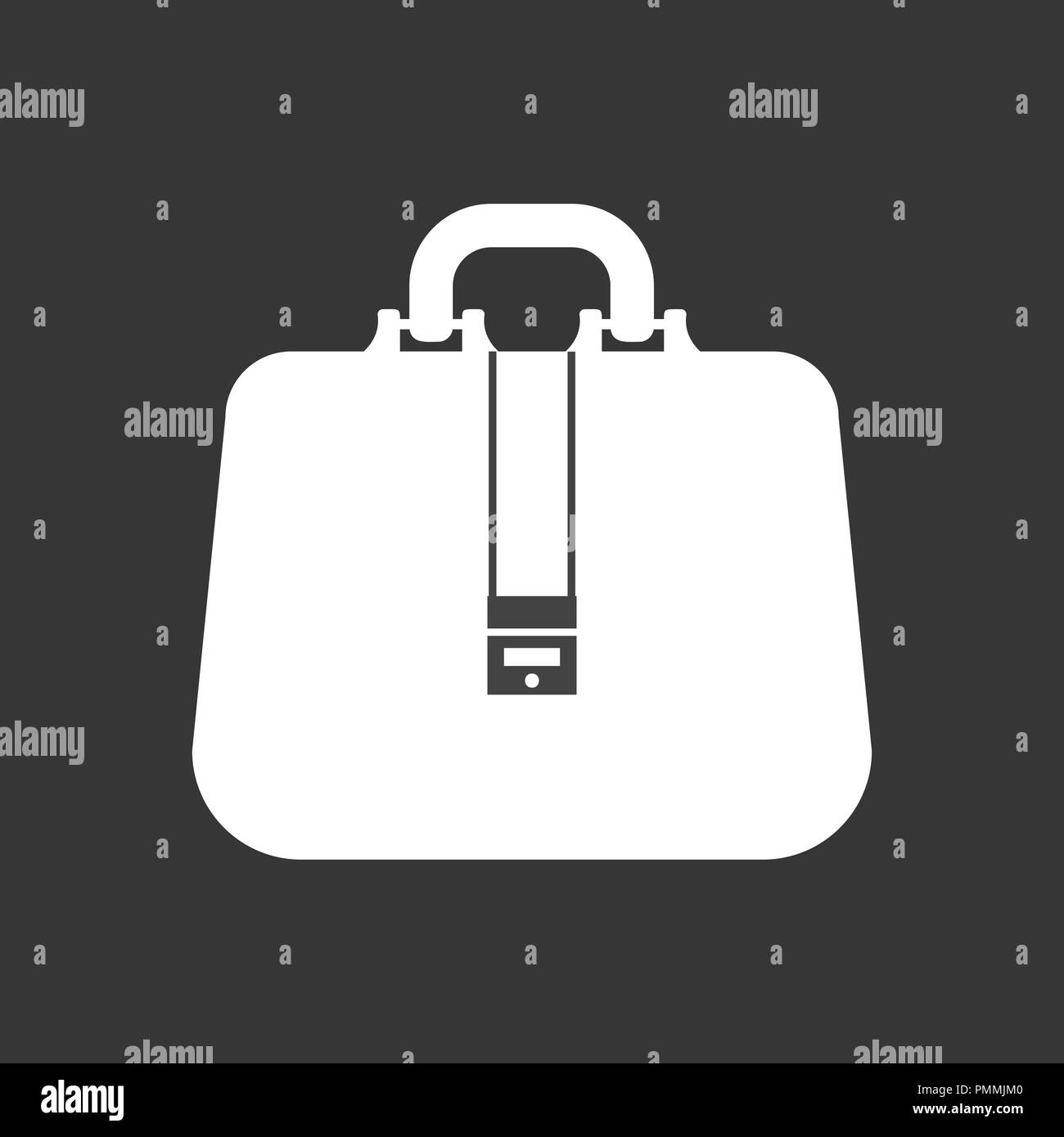 Bag Icon White Stock Vector Image & Art - Alamy