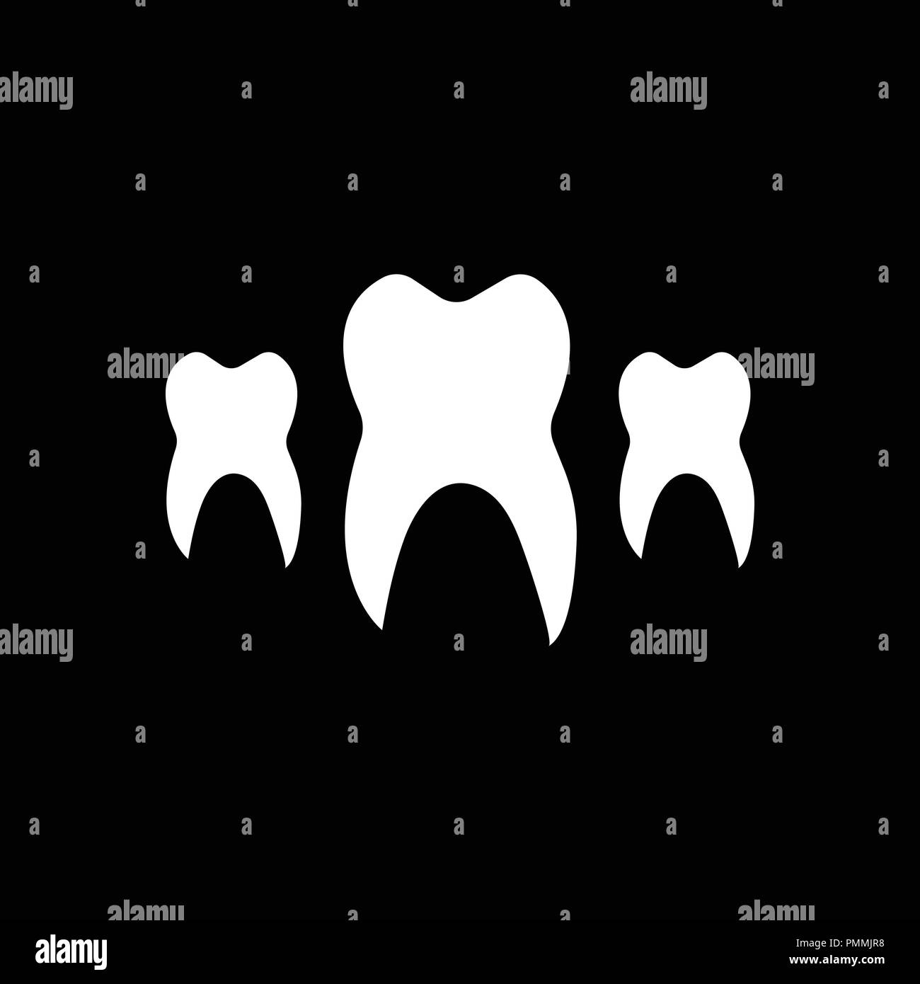 Tooth icon Black and White Stock Photos & Images - Alamy