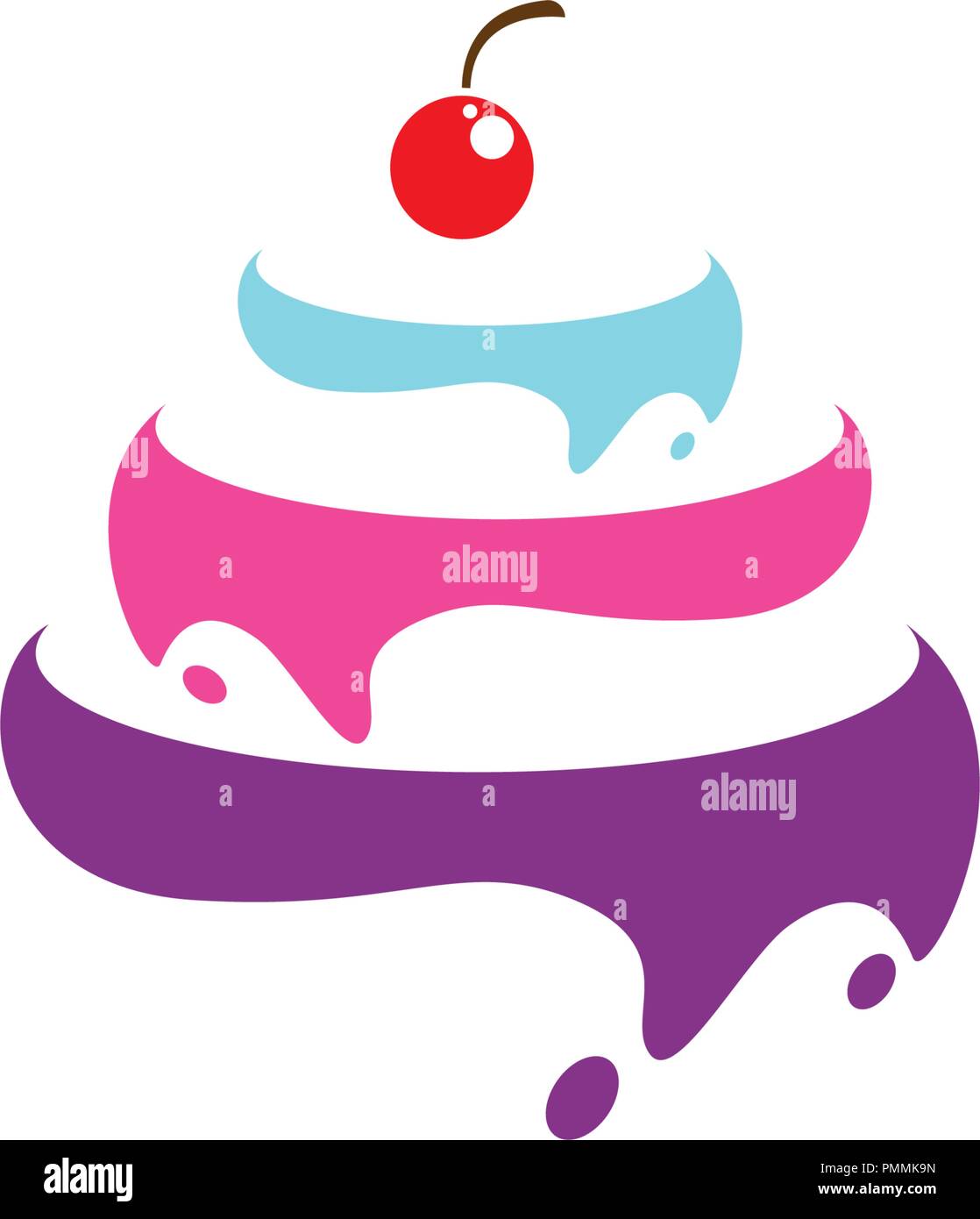 Cake sign icon vector illustration design template Stock Vector Image ...
