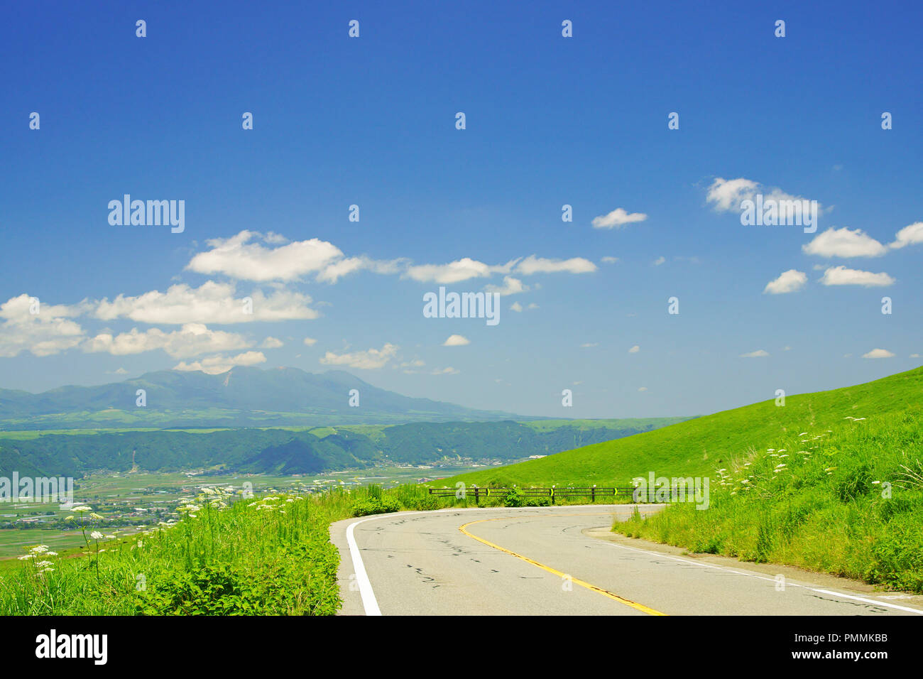Aso Panorama line, Kumamo Prefecture, Japan Stock Photo - Alamy