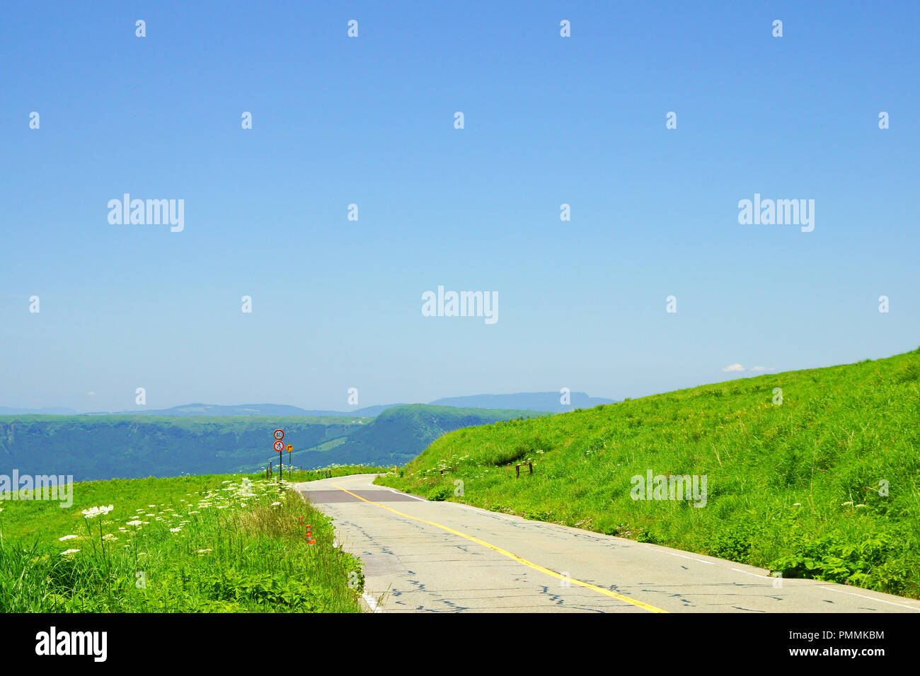 Aso Panorama line, Kumamo Prefecture, Japan Stock Photo - Alamy
