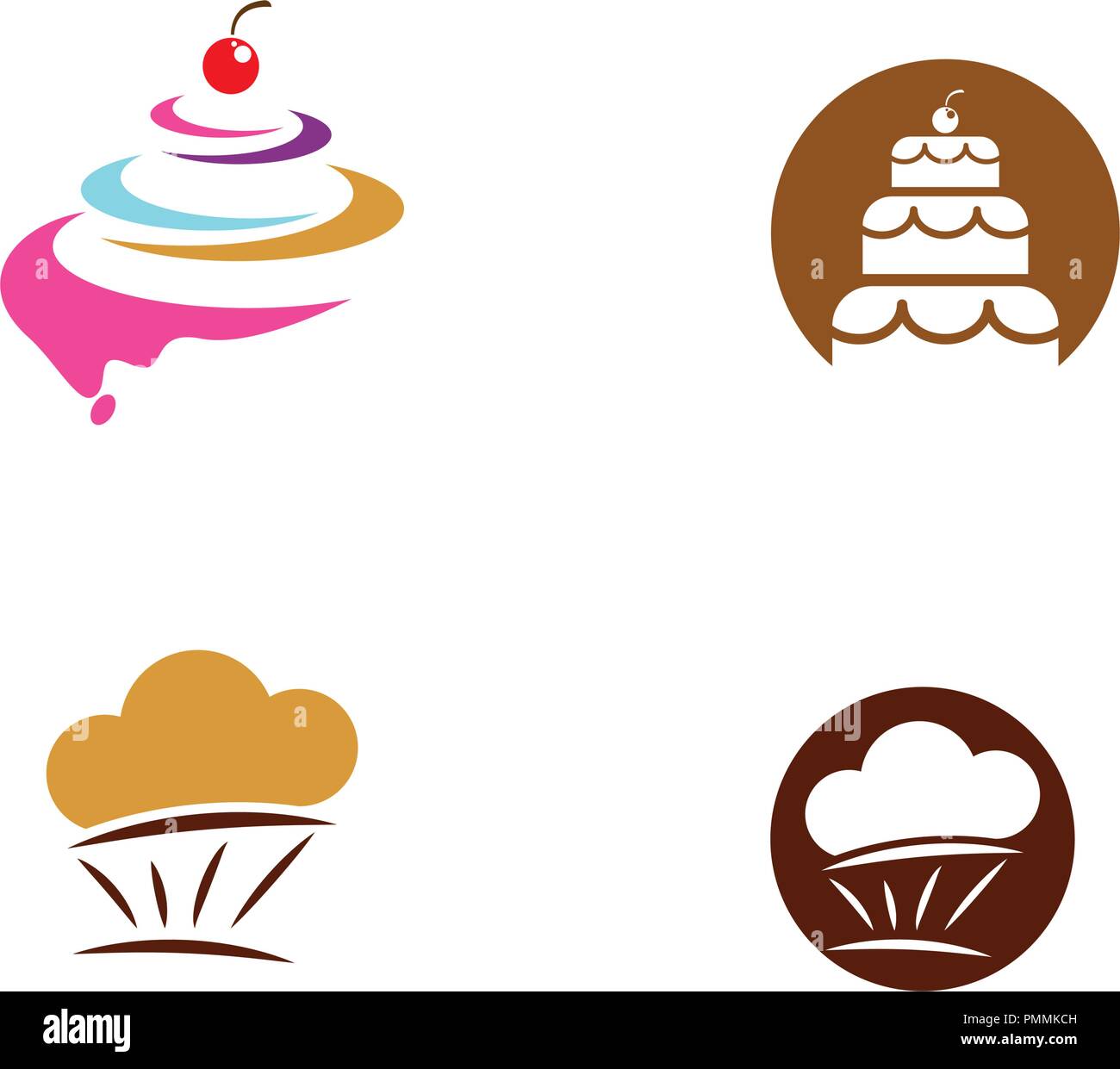 Cake sign icon vector illustration design template Stock Vector Image ...