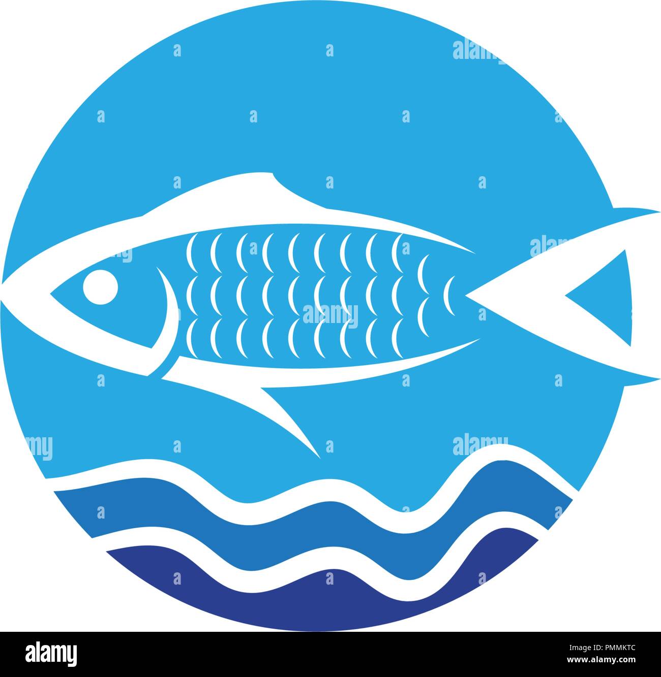 Fish logo template Creative vector icon symbol Stock Vector Image & Art ...