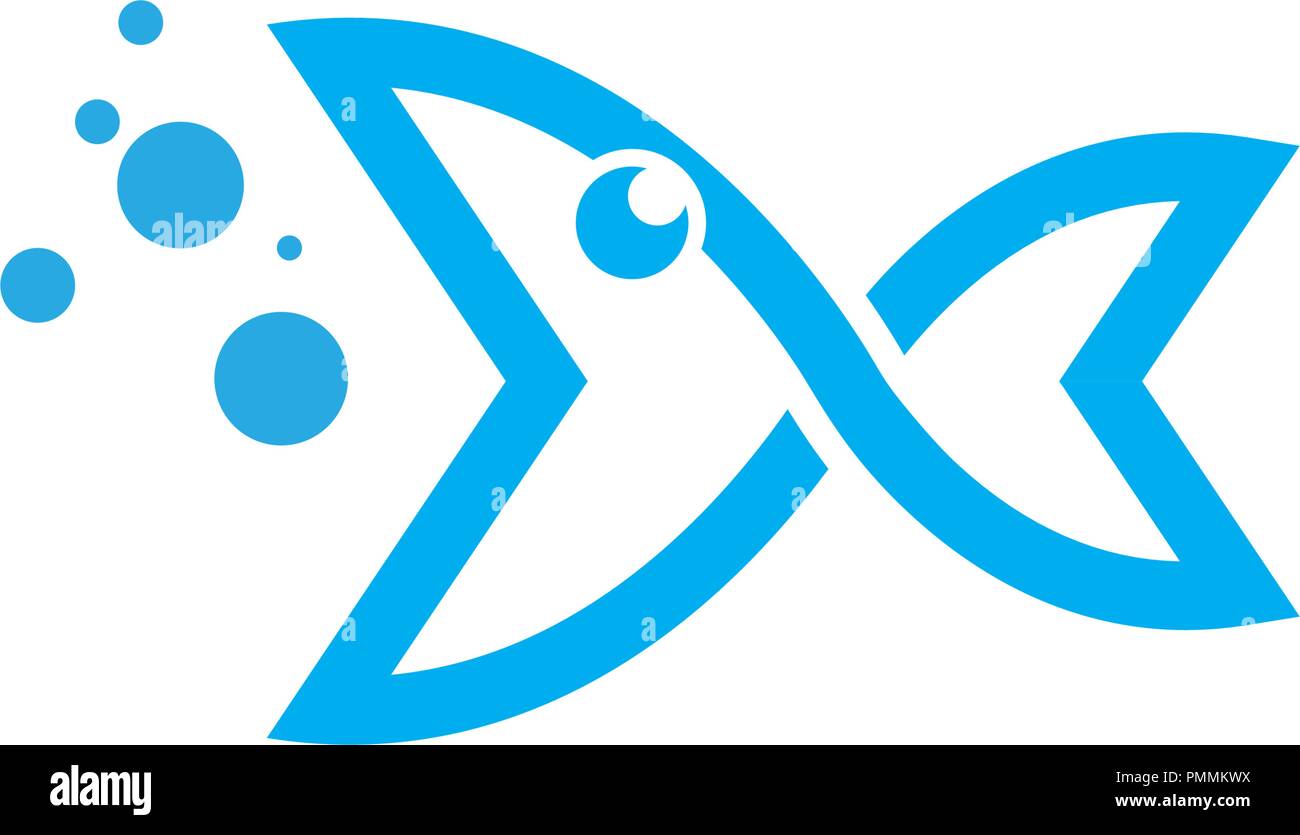 Fish logo template Creative vector icon symbol Stock Vector Image & Art ...